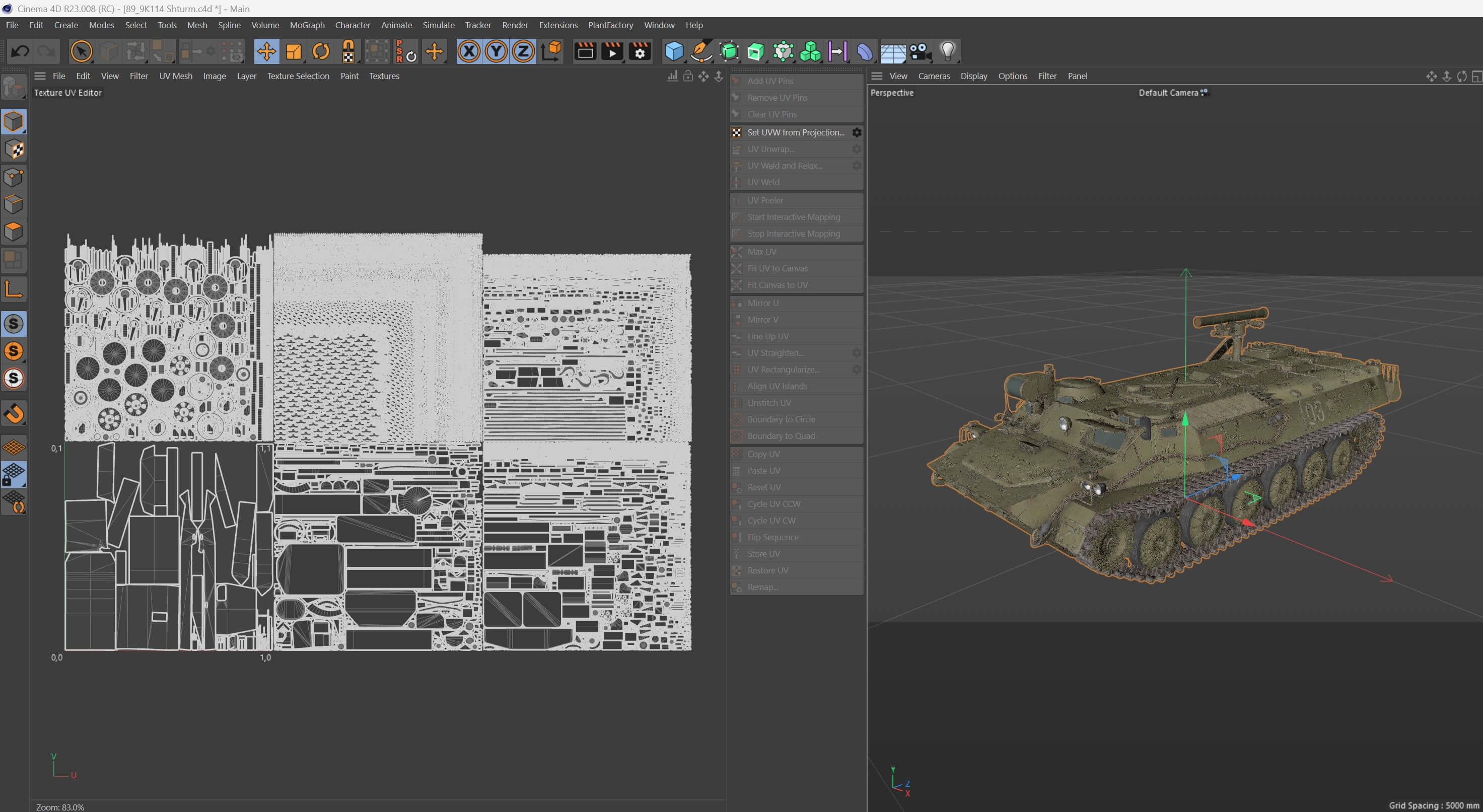 9K114 Shturm Saclos Soviet Anti Tank Missile - 3D Model by 3dstudio