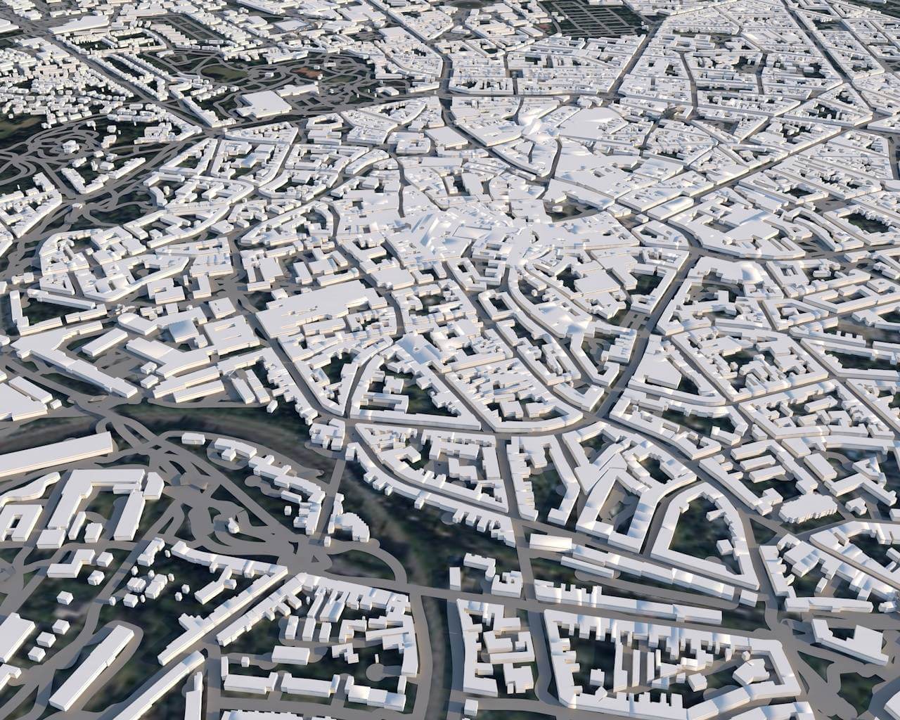 Aachen Germany - 3D Model by 3dstudio