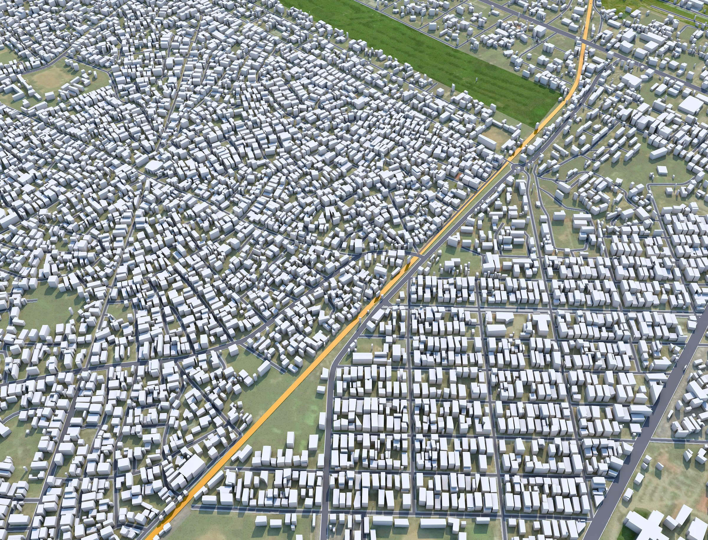 Aba City Nigiria 3D Model 20km by 3dstudio