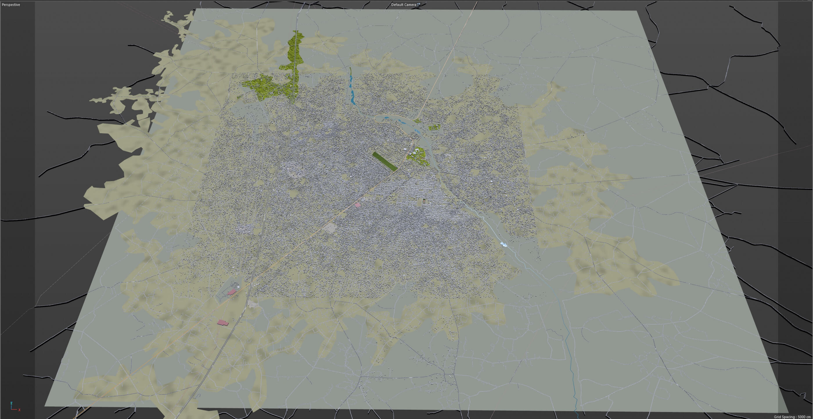 Aba City Nigiria 3D Model 20km by 3dstudio