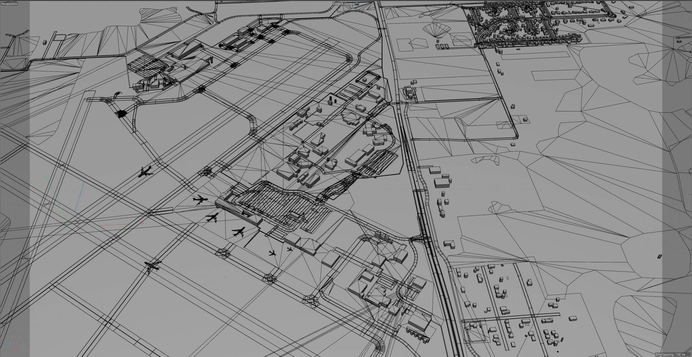 Abraham Lincoln Capital Airport Springfield 10km - 3D Model by 3dstudio