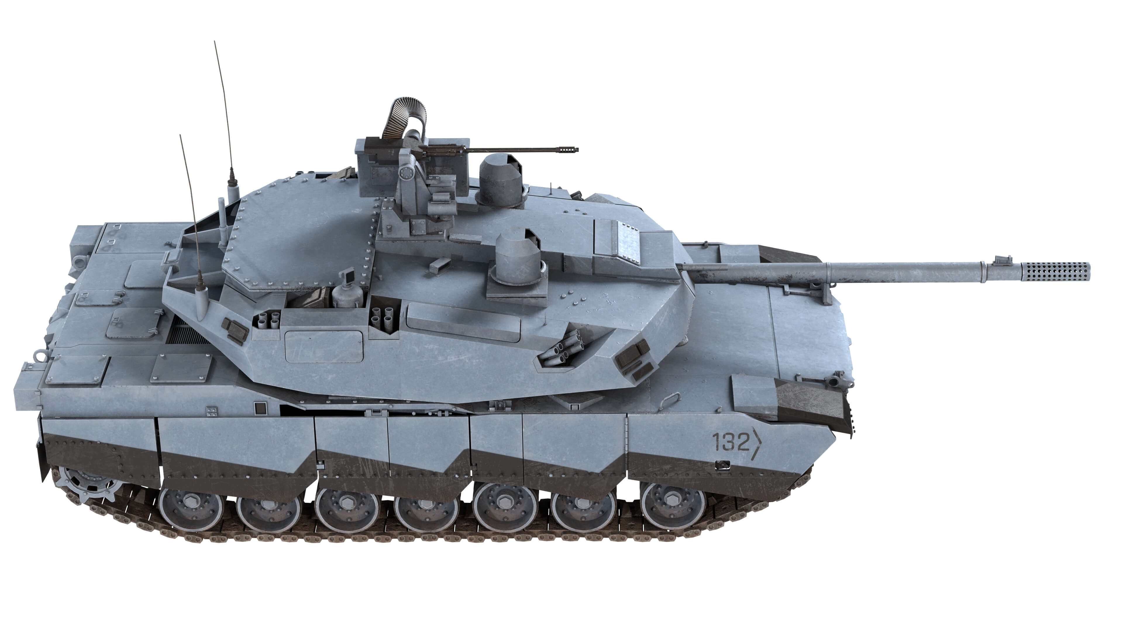 Abrams-X Tank 3D Model by 3dstudio
