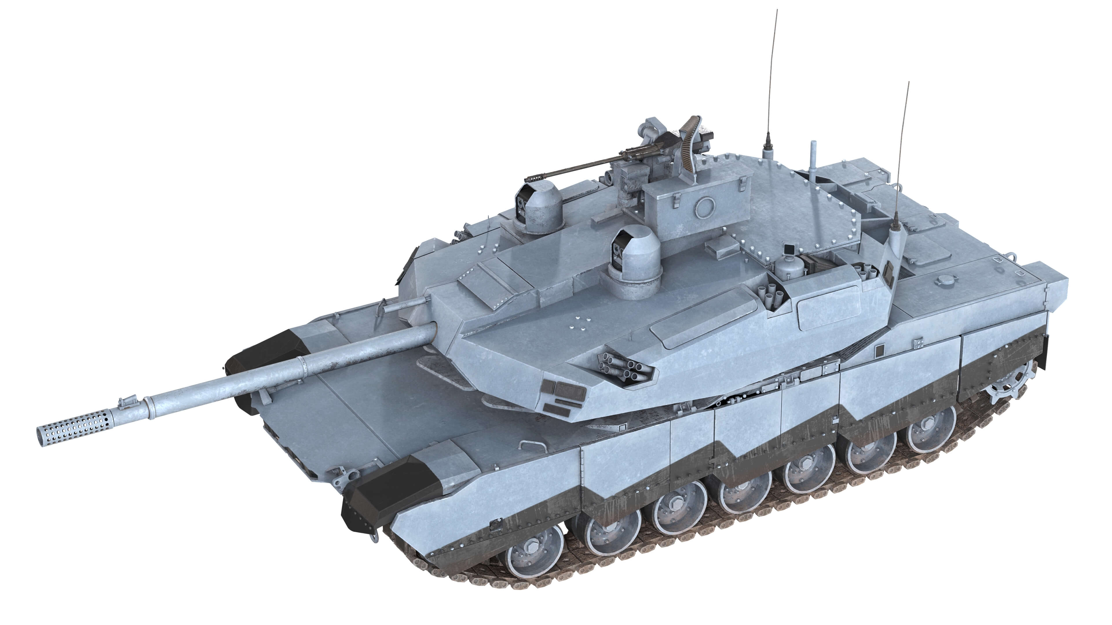 Abrams-X Tank 3D Model by 3dstudio