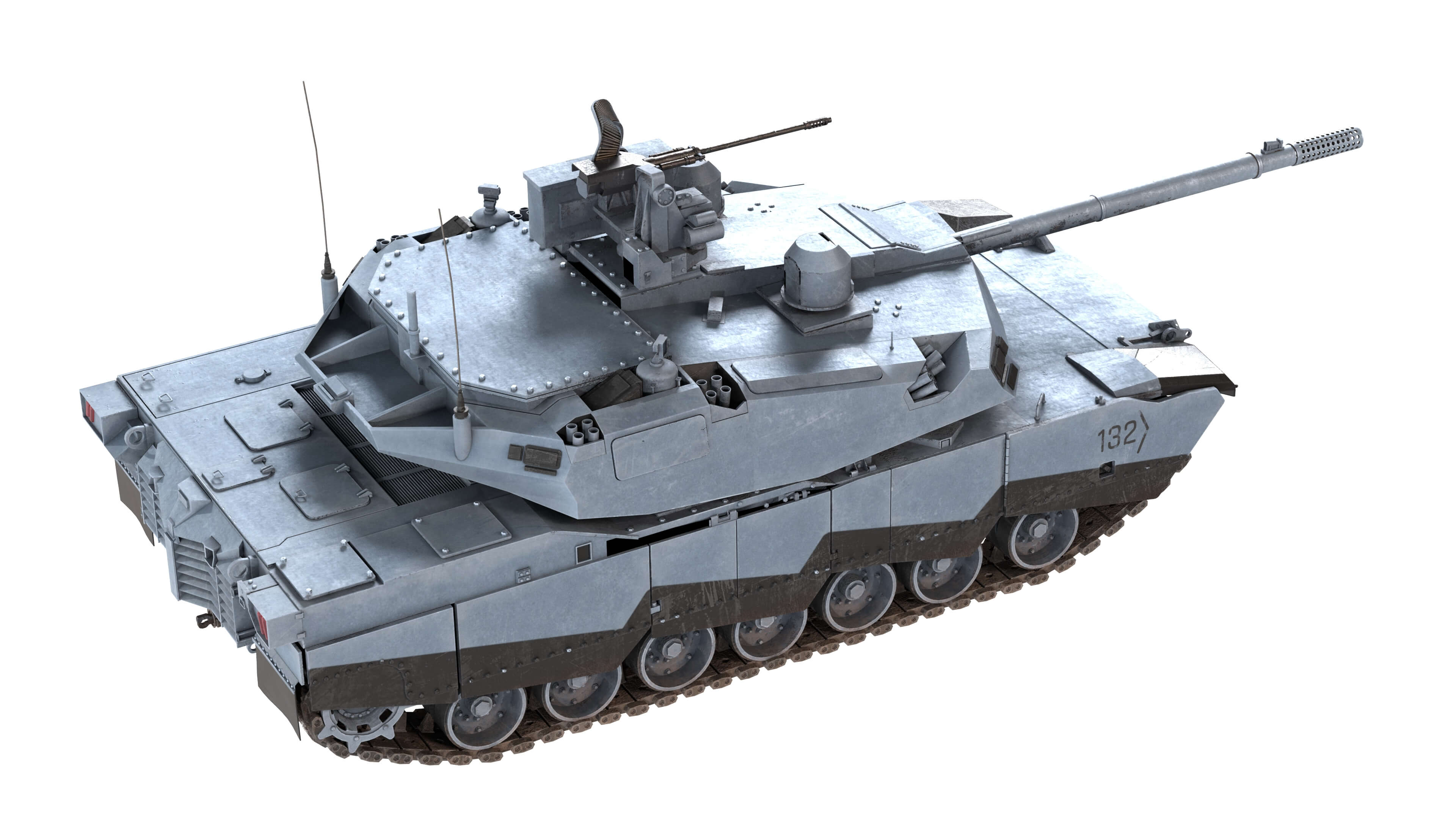 Abrams-X Tank 3D Model by 3dstudio