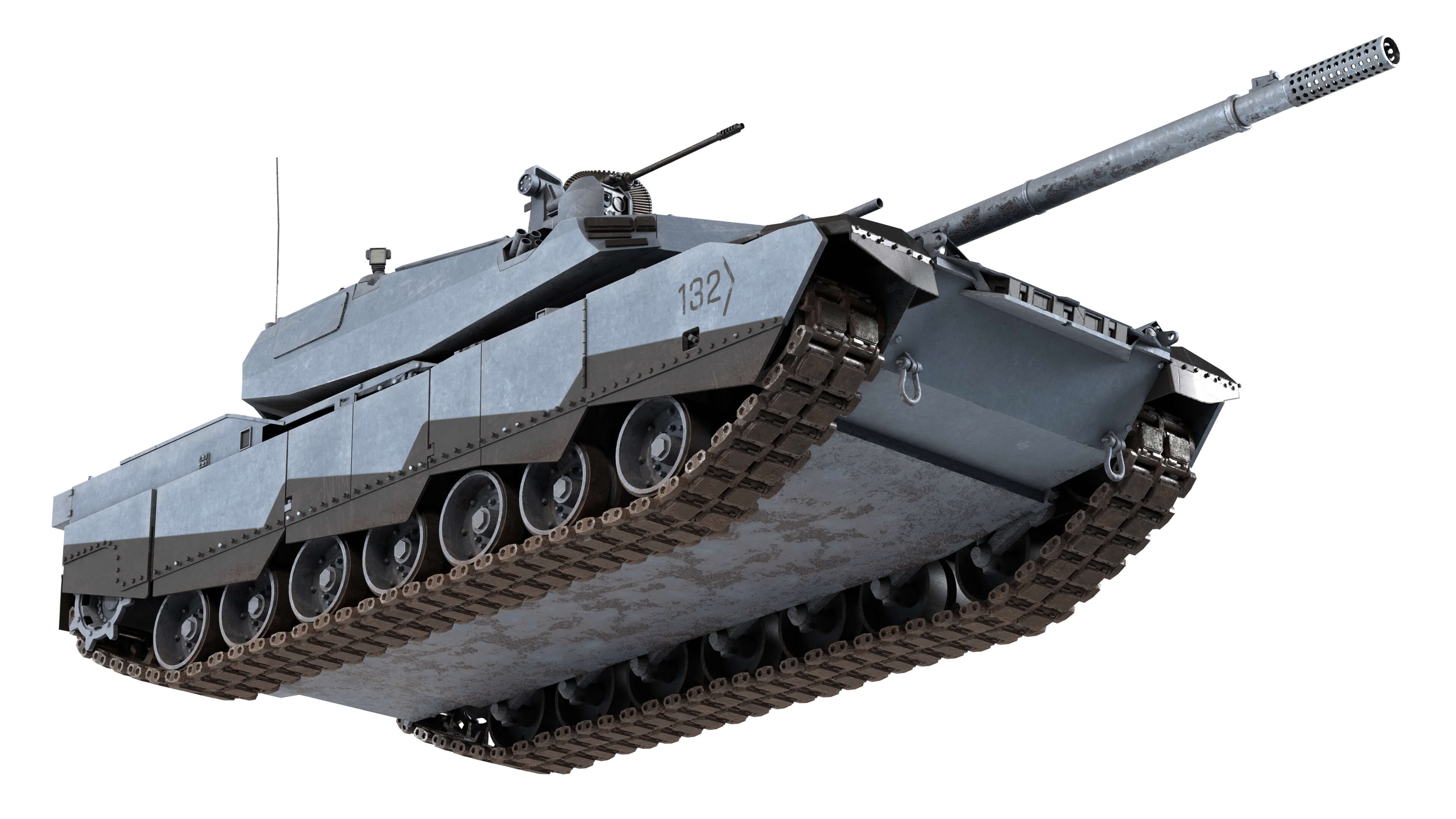 Abrams-X Tank 3D Model by 3dstudio
