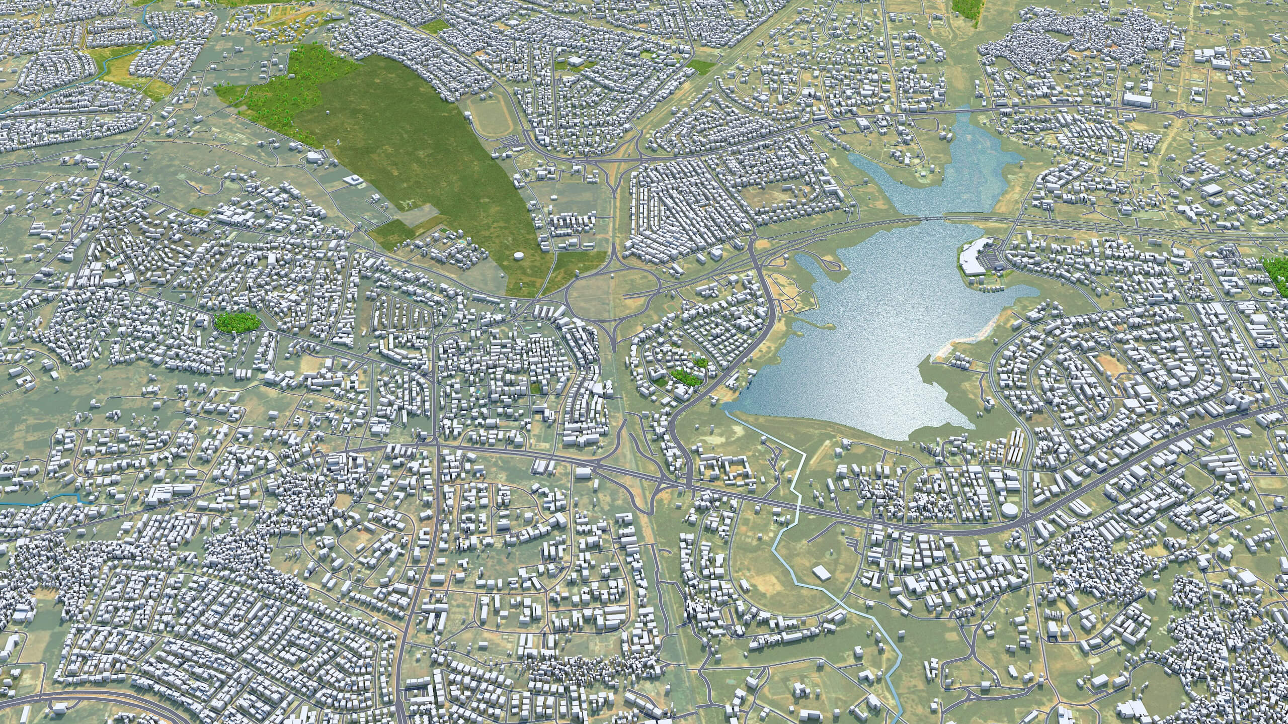 Abuja City Nigeria 40km - 3D Model by 3dstudio