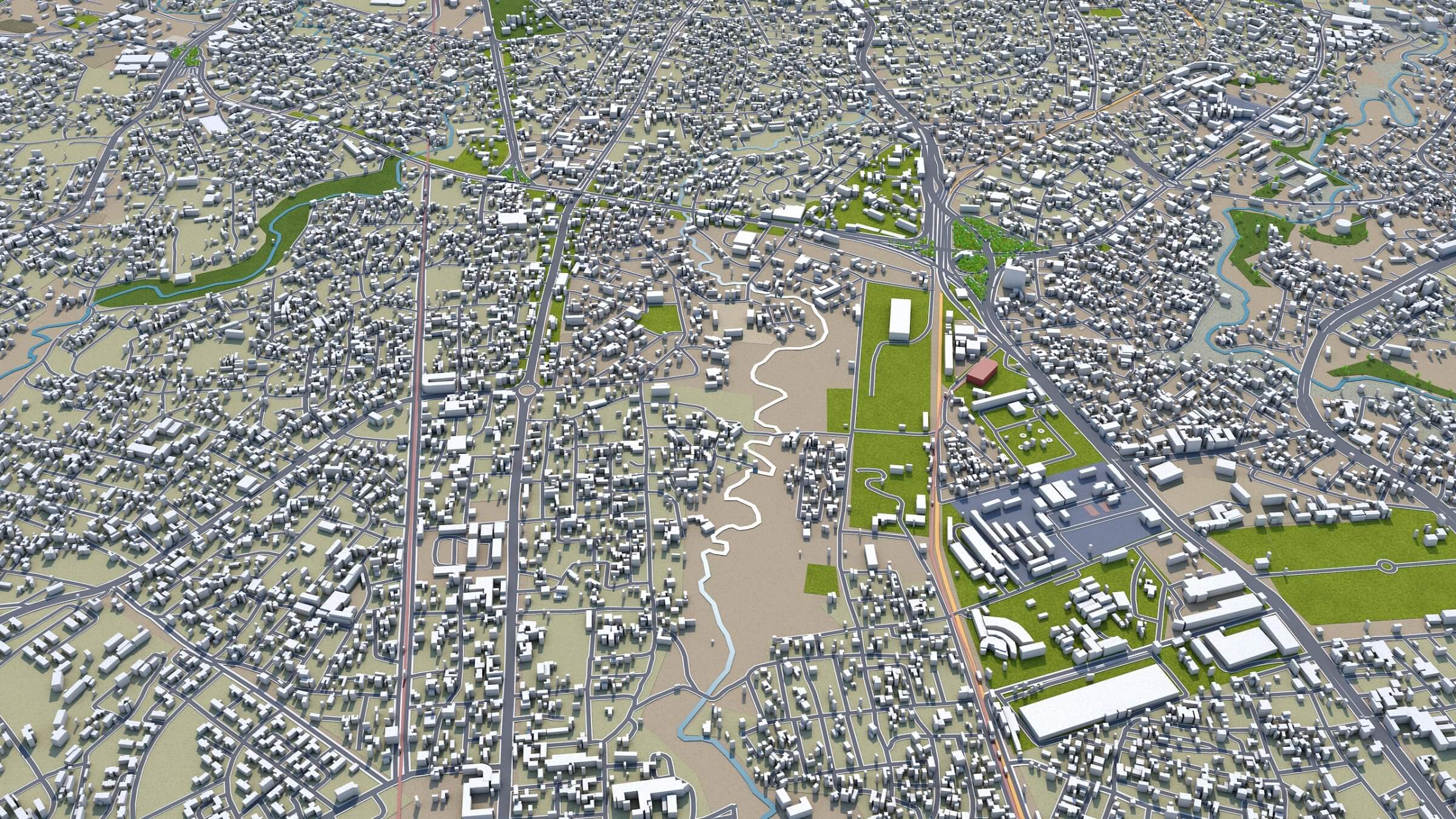 Addis Ababa, Ethiopia 60km - 3D Model by 3dstudio