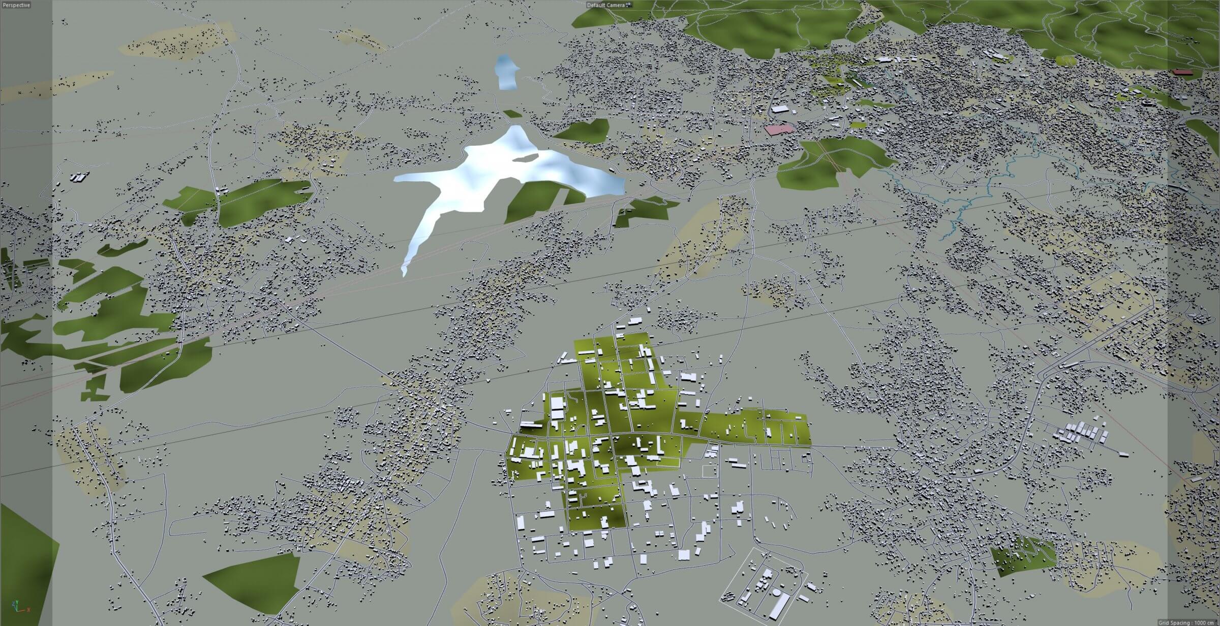 Addis Ababa, Ethiopia 60km - 3D Model by 3dstudio