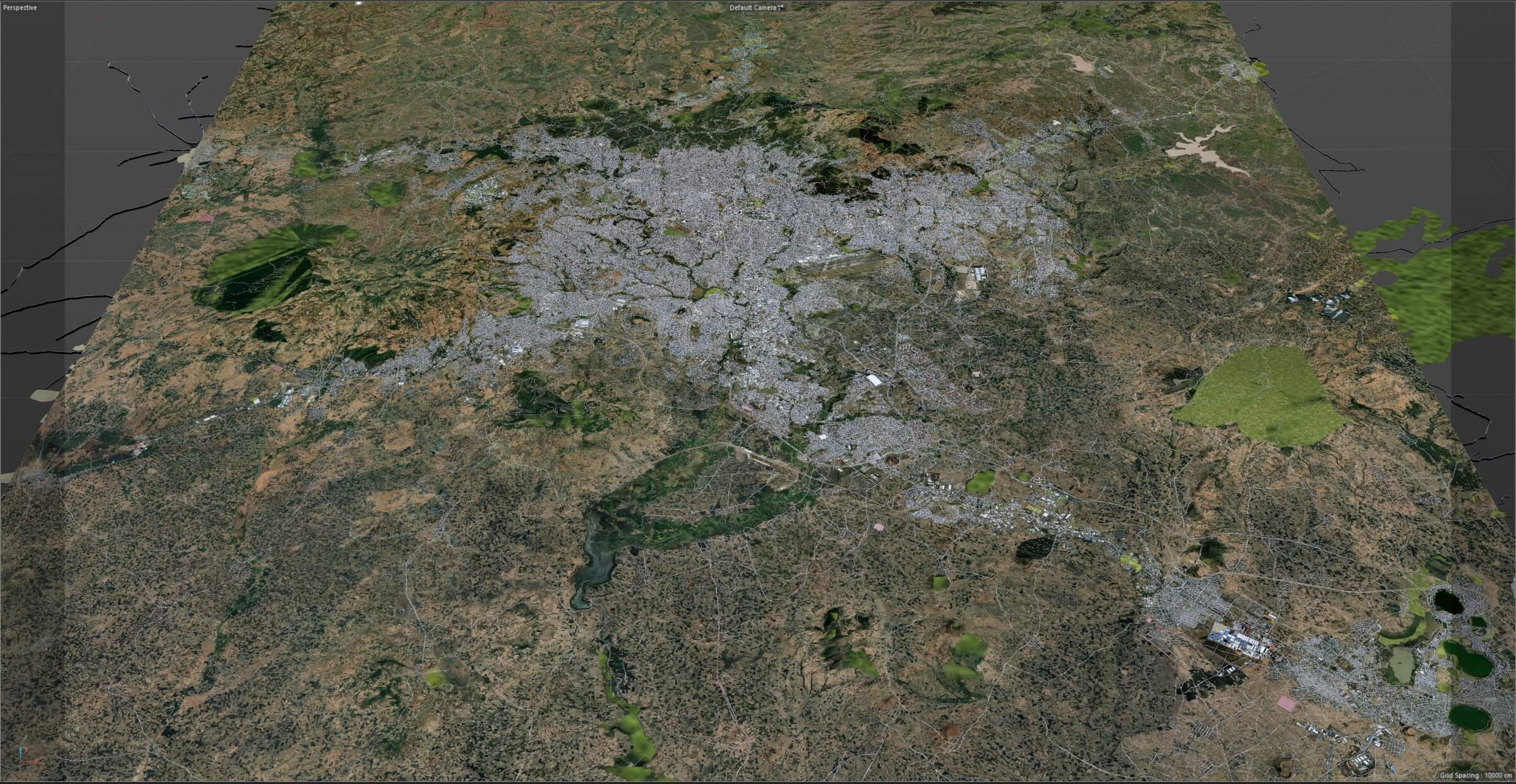 Addis Ababa, Ethiopia 60km - 3D Model by 3dstudio