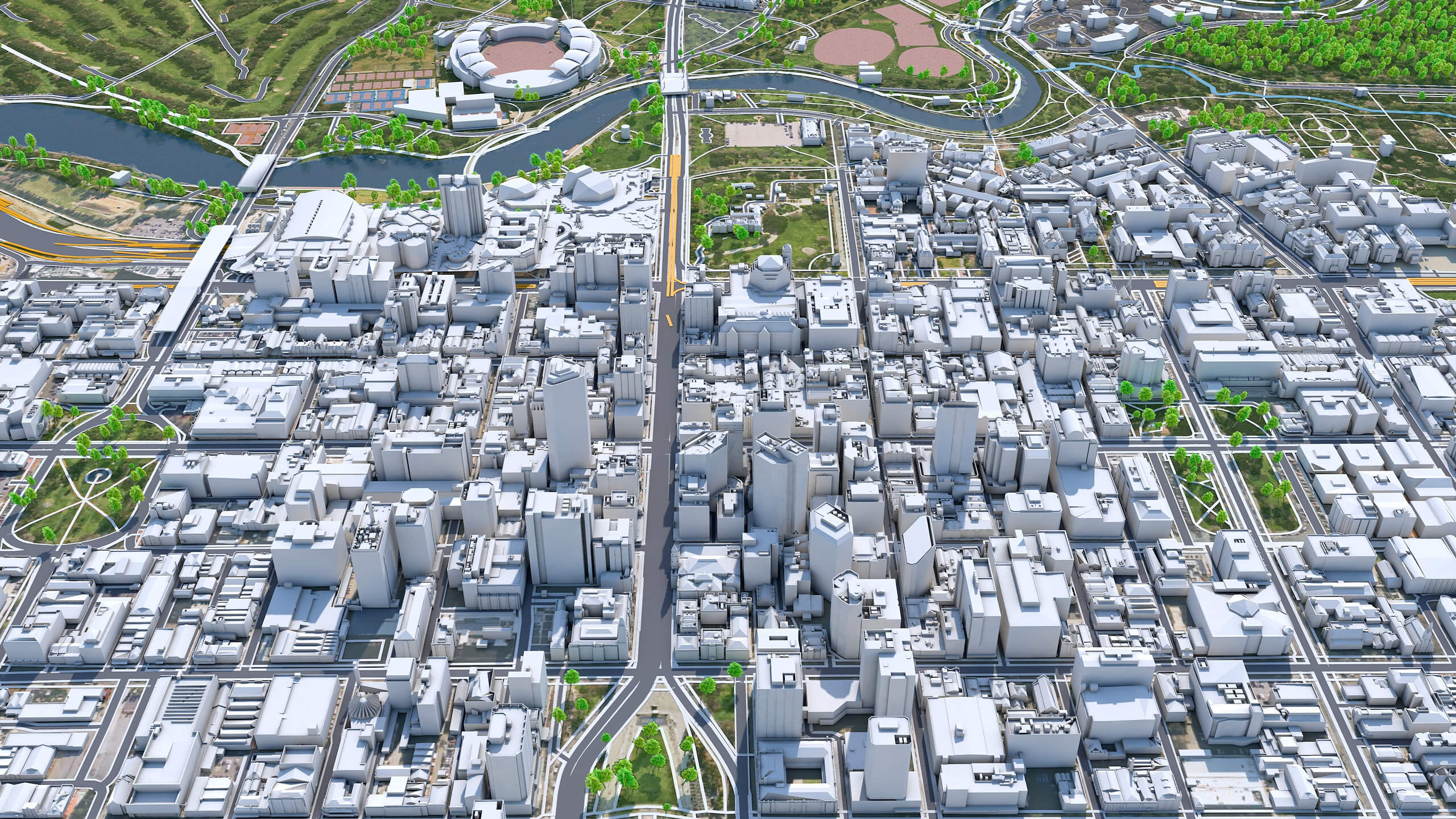 Adelaide, Australia 65km - 3D Model by 3dstudio