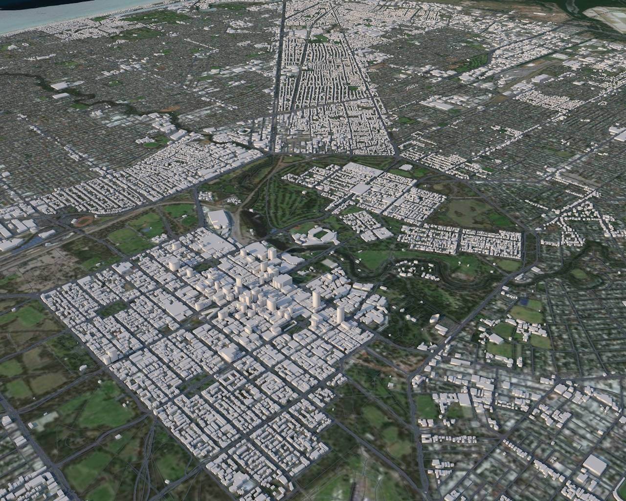 Adelaide Australia - 3D Model by 3dstudio