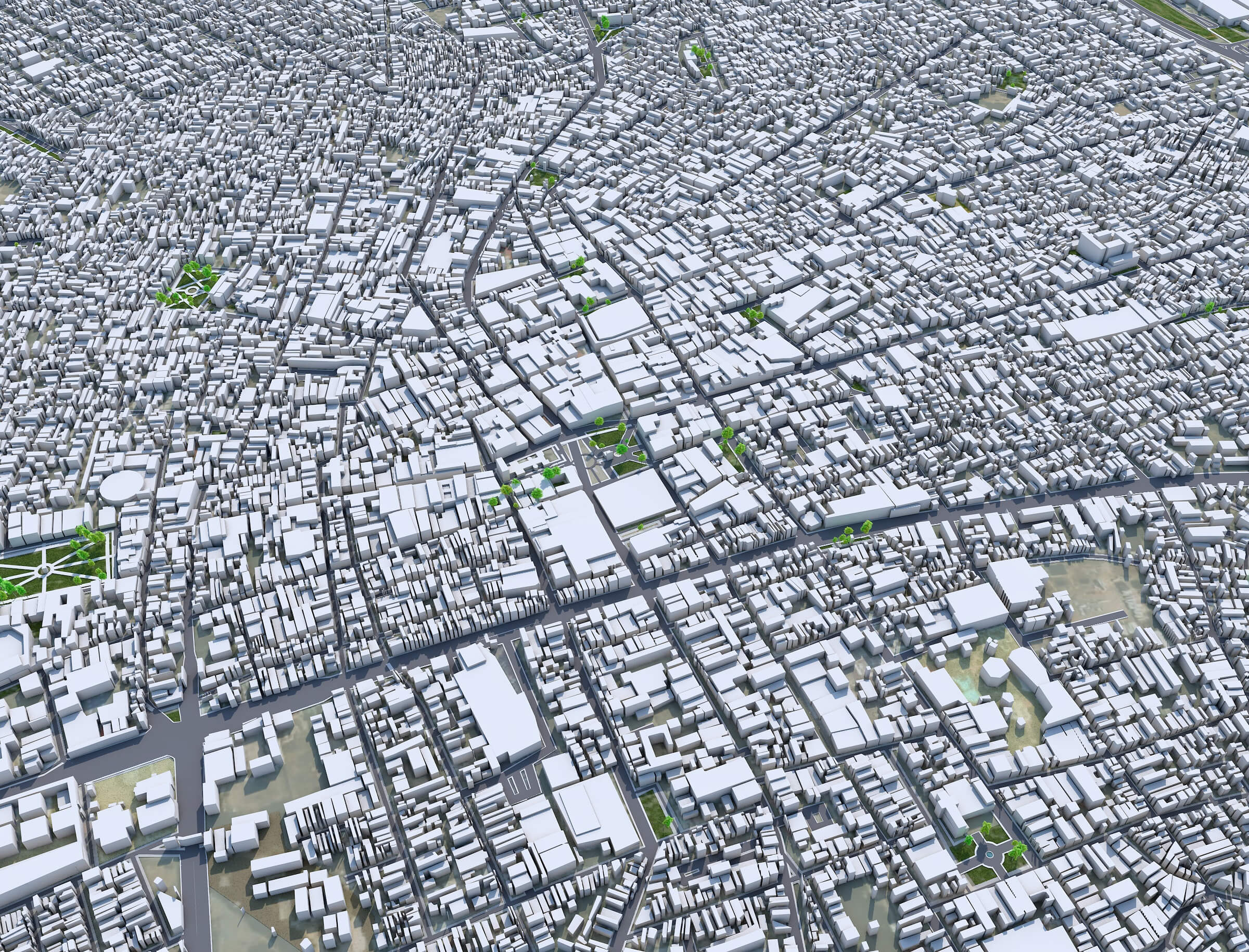 Aguascalientes City Mexico 3D Model 30km by 3dstudio