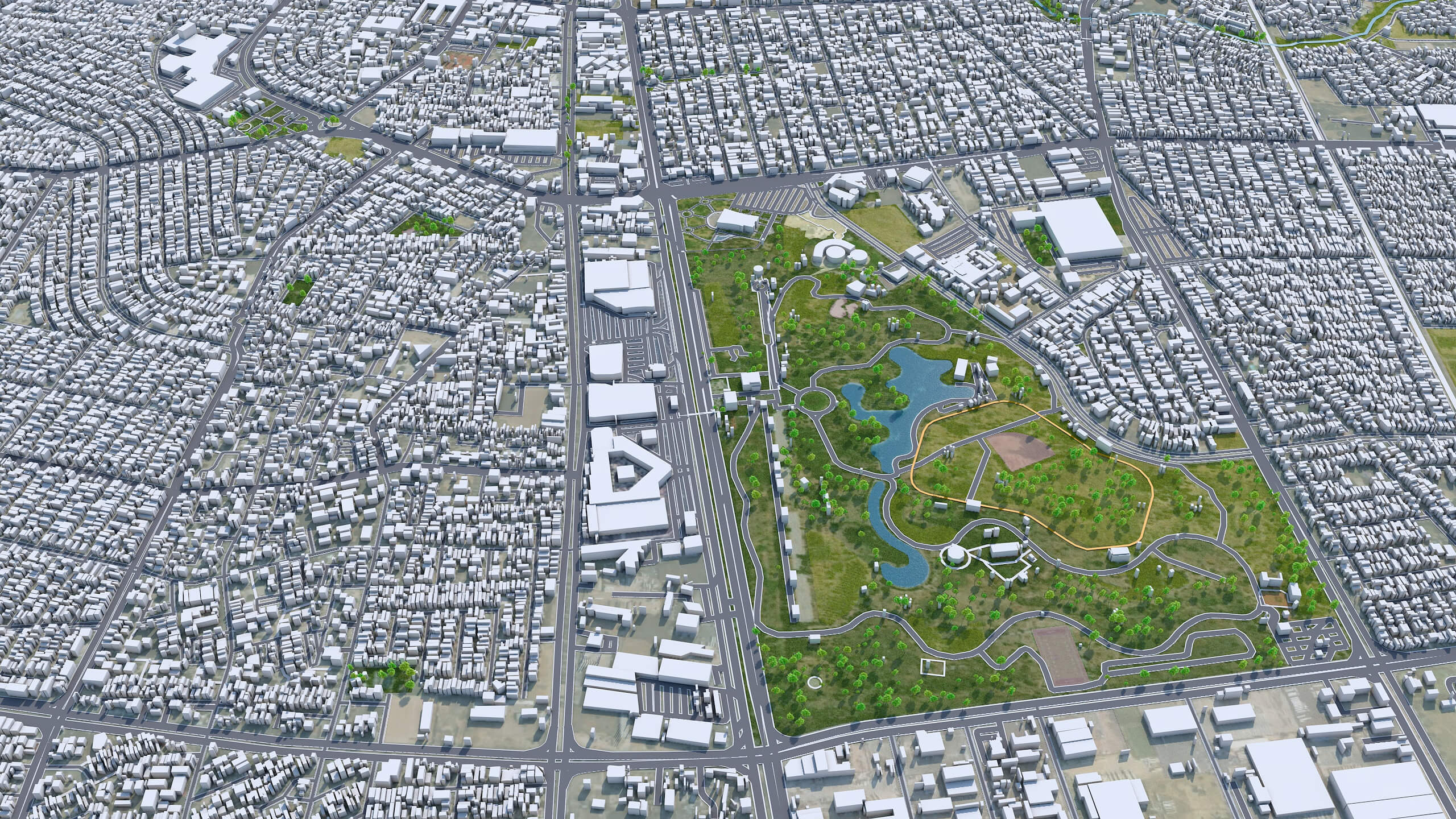 Aguascalientes City Mexico 3D Model 30km by 3dstudio