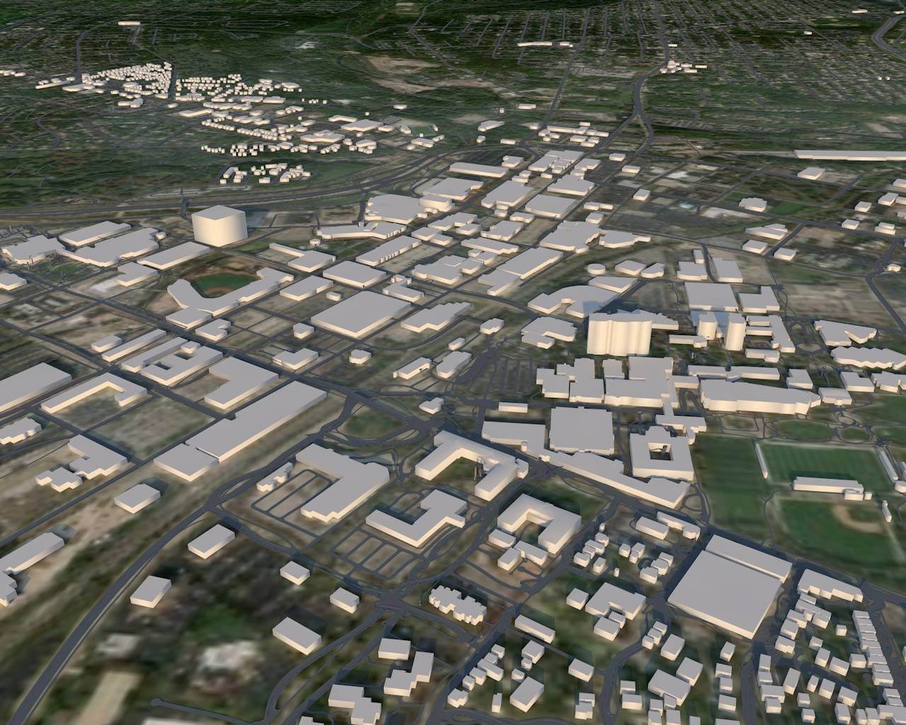 Akron Ohio - 3D Model by 3dstudio