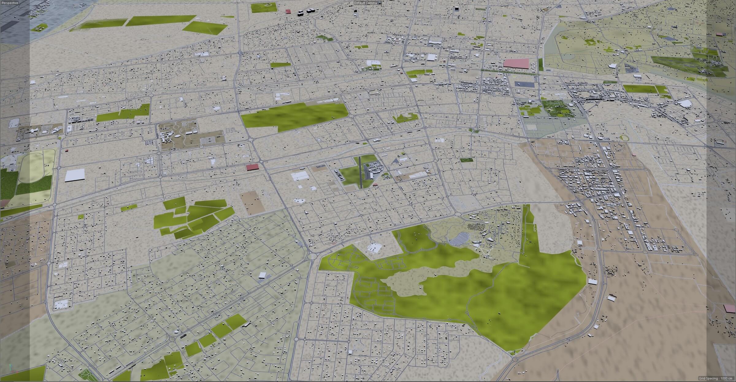 Al Ain UAE 65km - 3D Model by 3dstudio