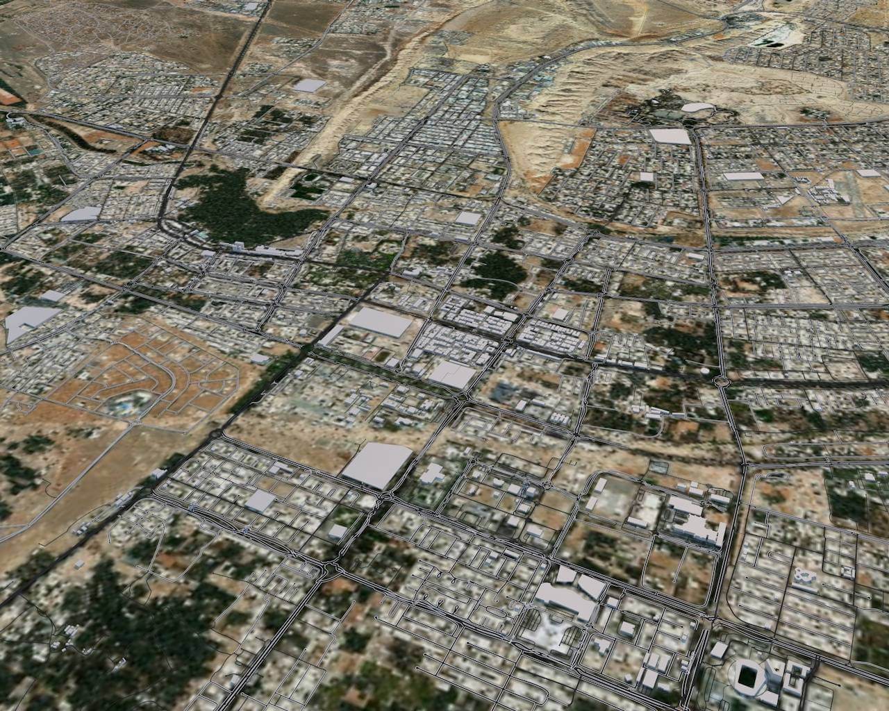 Al Ain UAE - 3D Model by 3dstudio