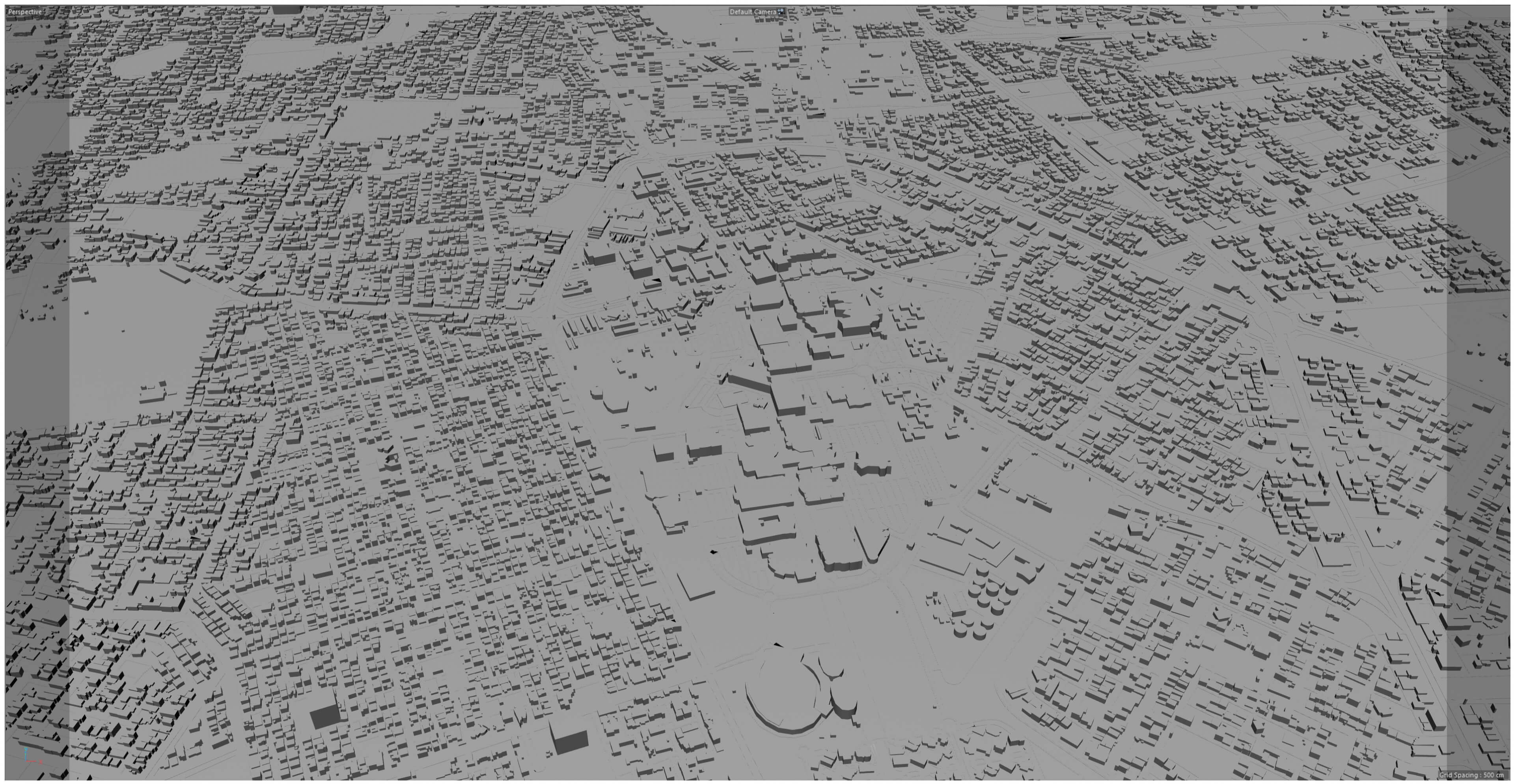 Al Hofuf City Saudi Arabia 3D Model 30km by 3dstudio
