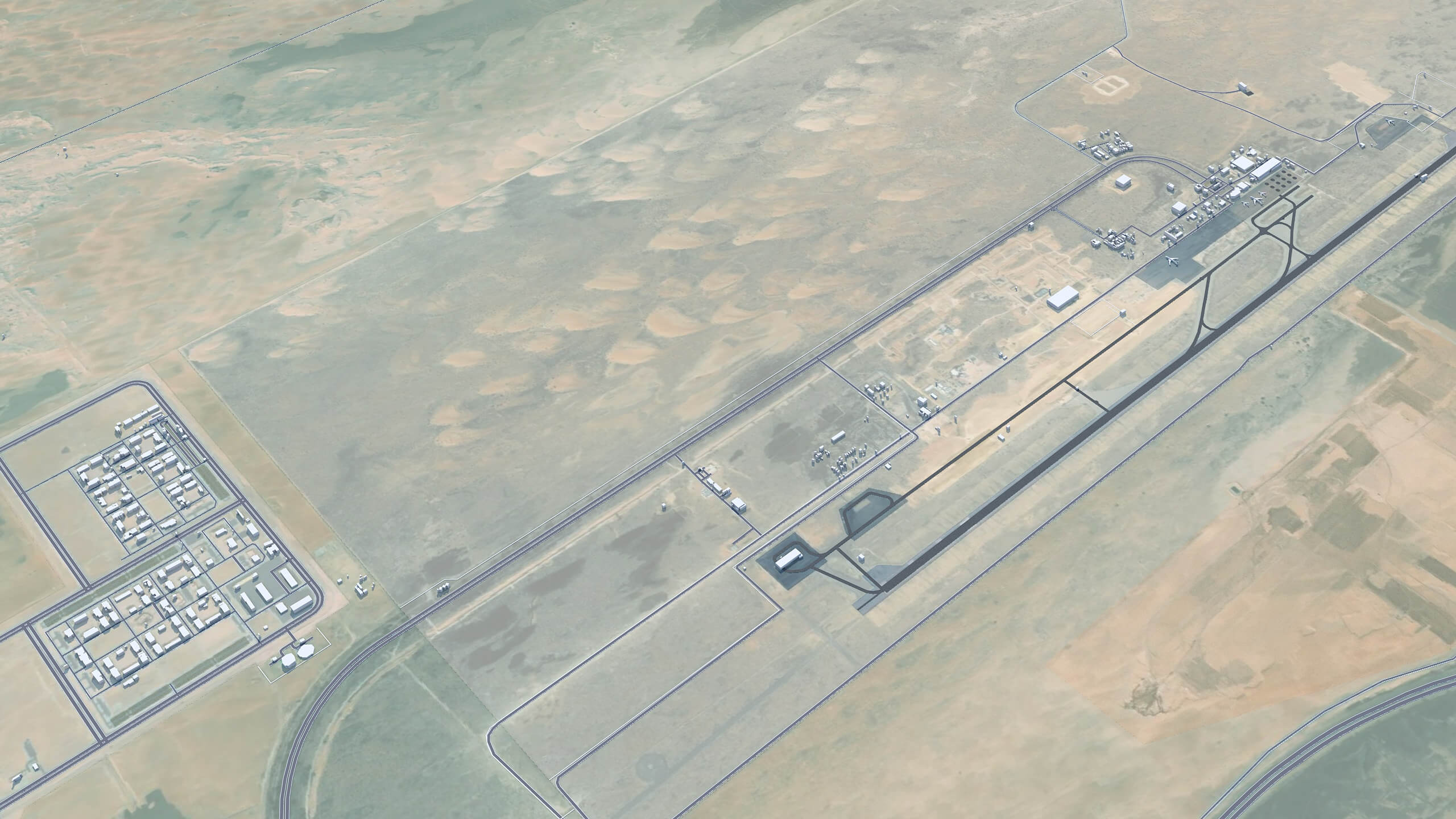 Al Jubail and Fanateer Beach Saudi Arabia 60km - 3D Model by 3dstudio