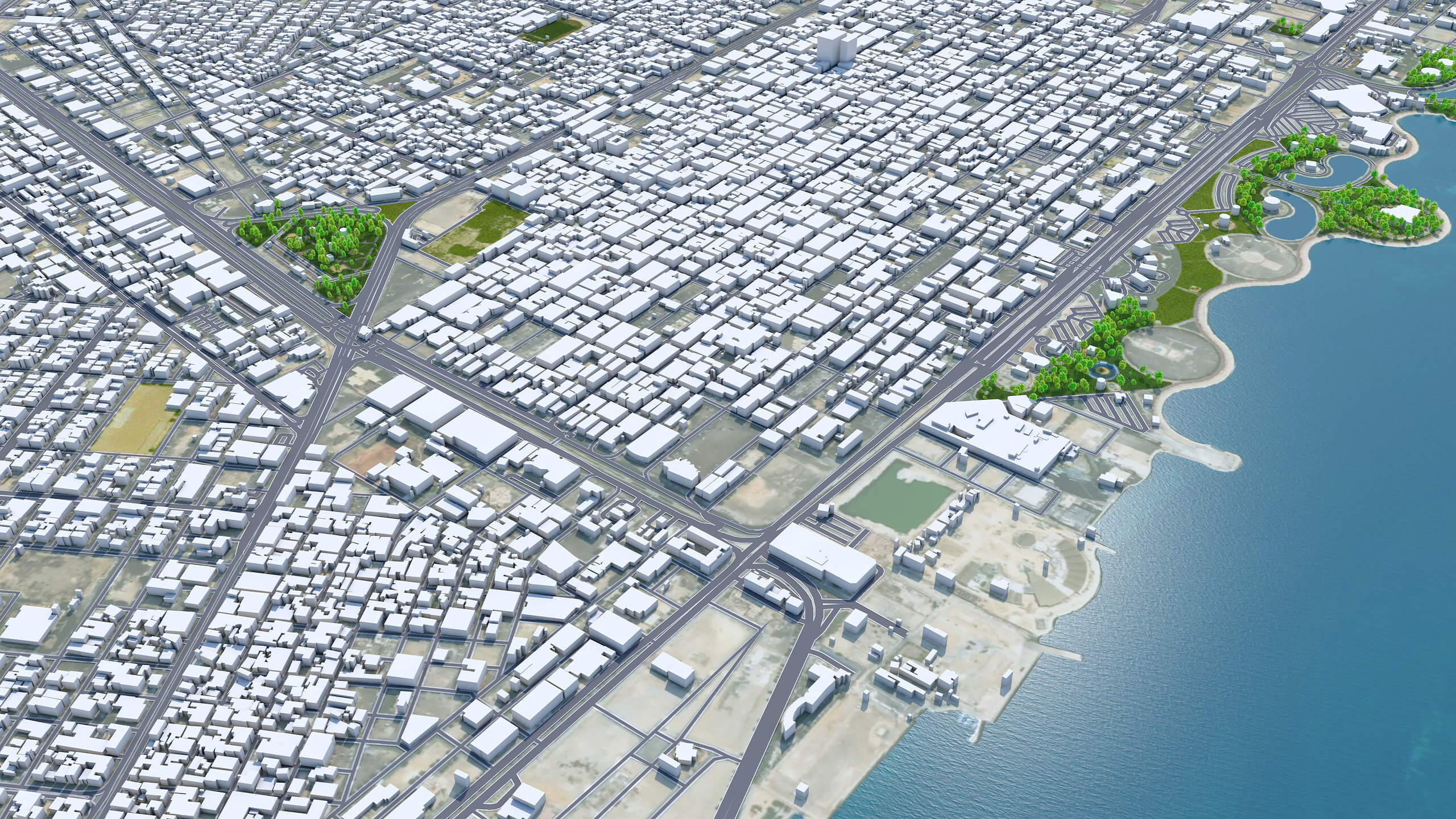 Al Khobar City Saudi Arabia 50km - 3D Model by 3dstudio