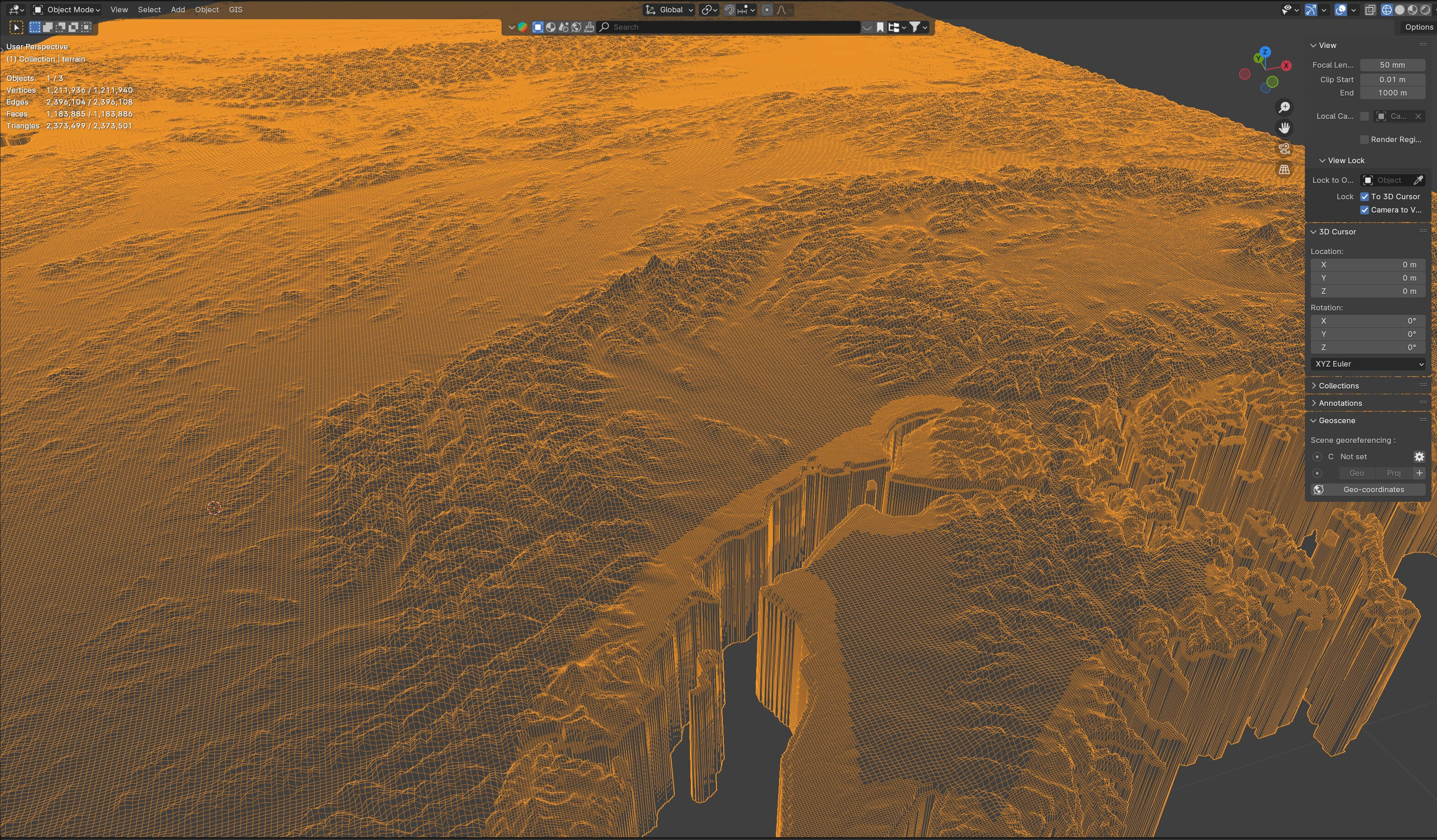 Alaska Terrain Map - 3D Model by 3dstudio