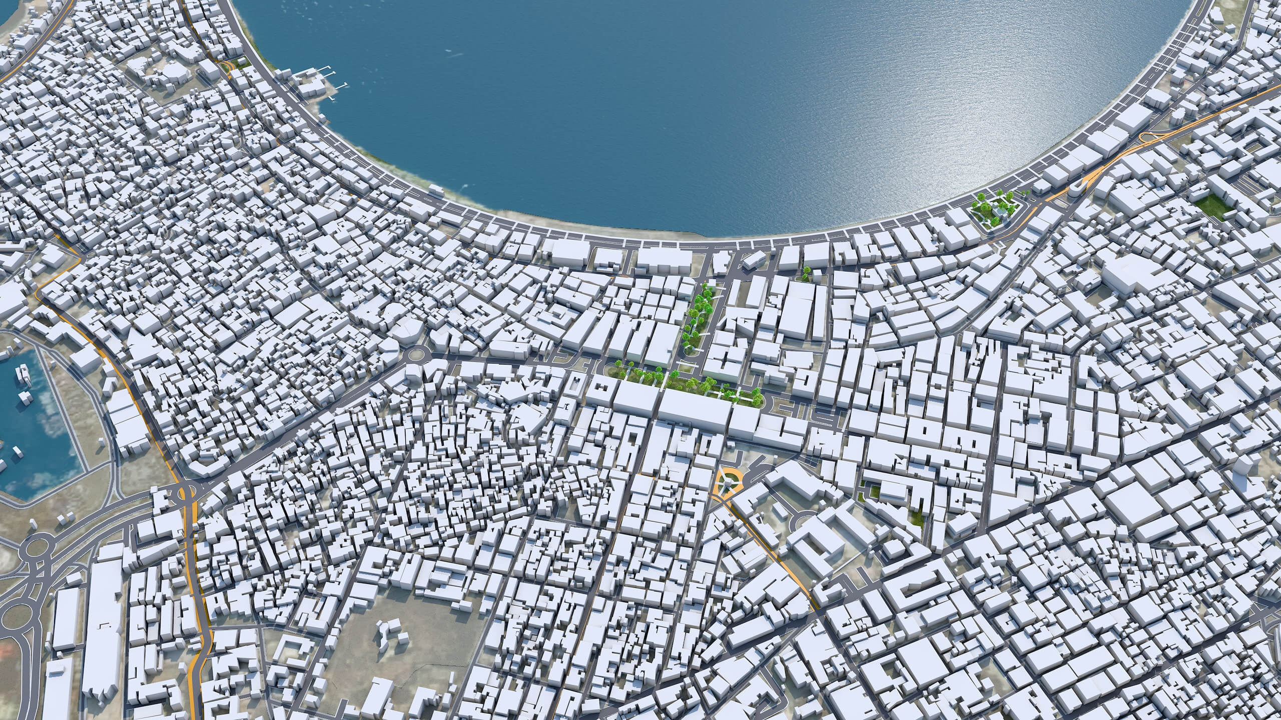 Alexandria City Egypt 3D Model 60km by 3dstudio