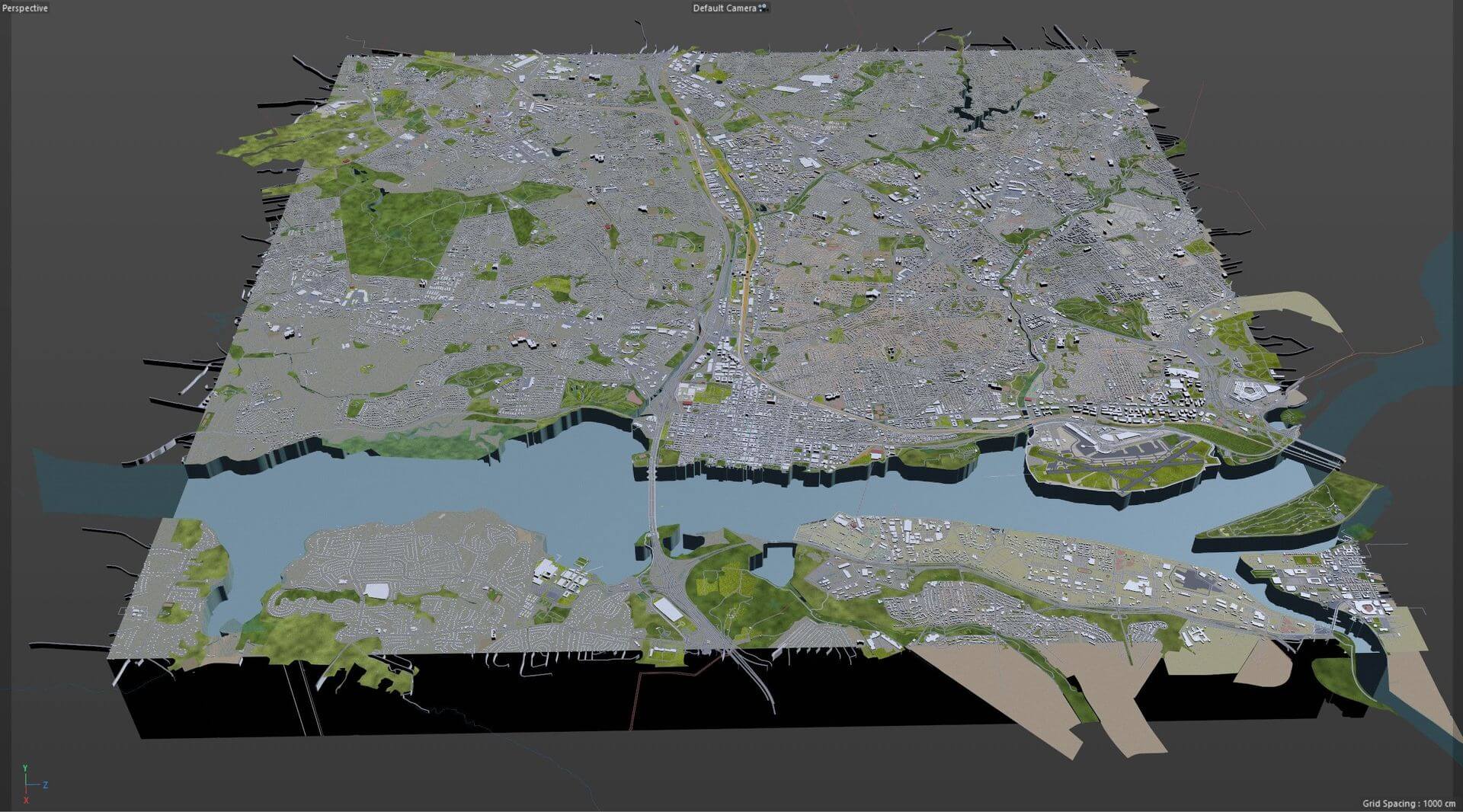 Alexandria, Virginia USA 20km - 3D Model by 3dstudio
