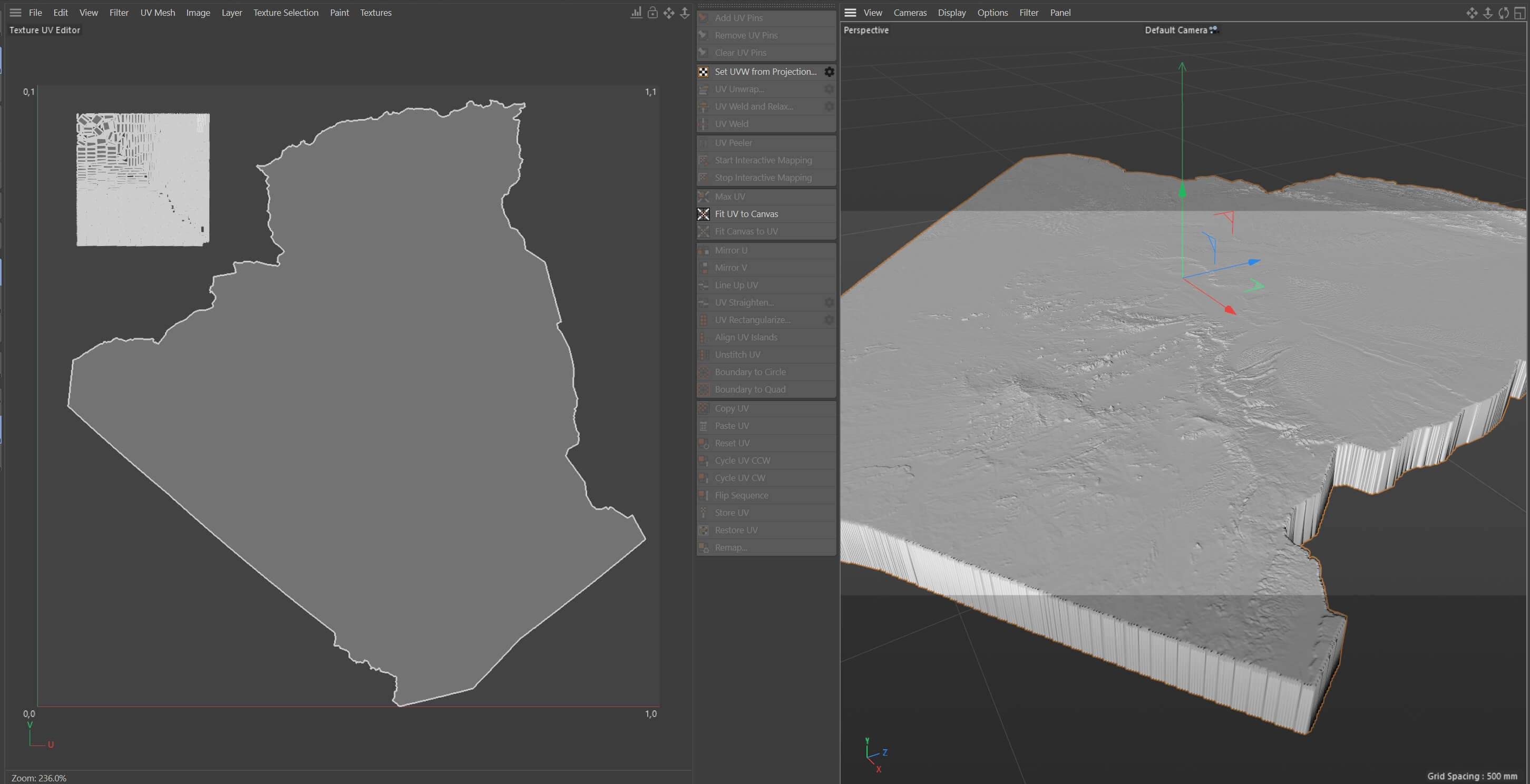 Algeria Terrain Map - 3D Model by 3dstudio