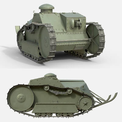 American Light Tank - 3D Model by 3dstudio