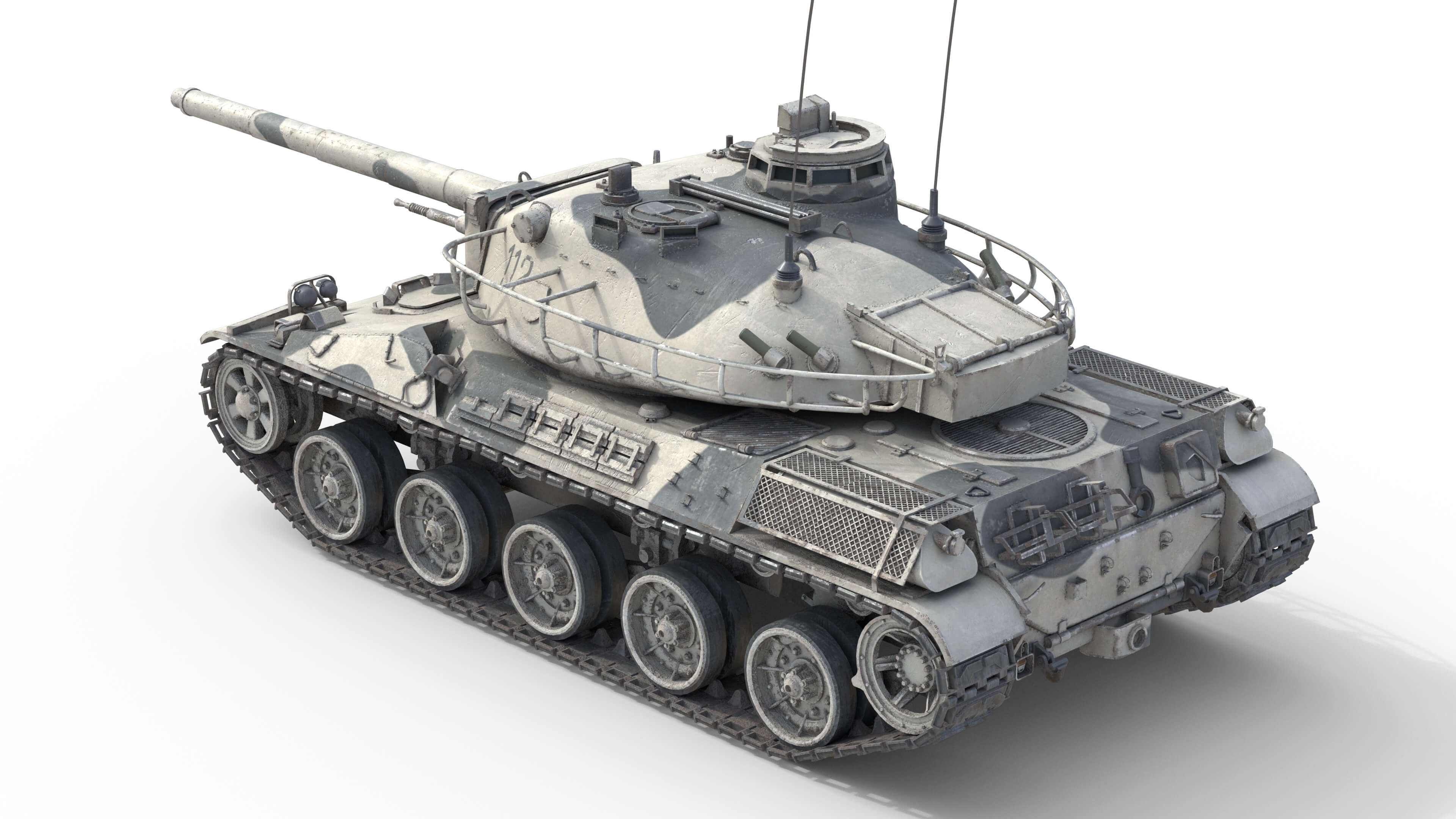 Amx 30 Main Battle Tank - 3D Model by 3dstudio