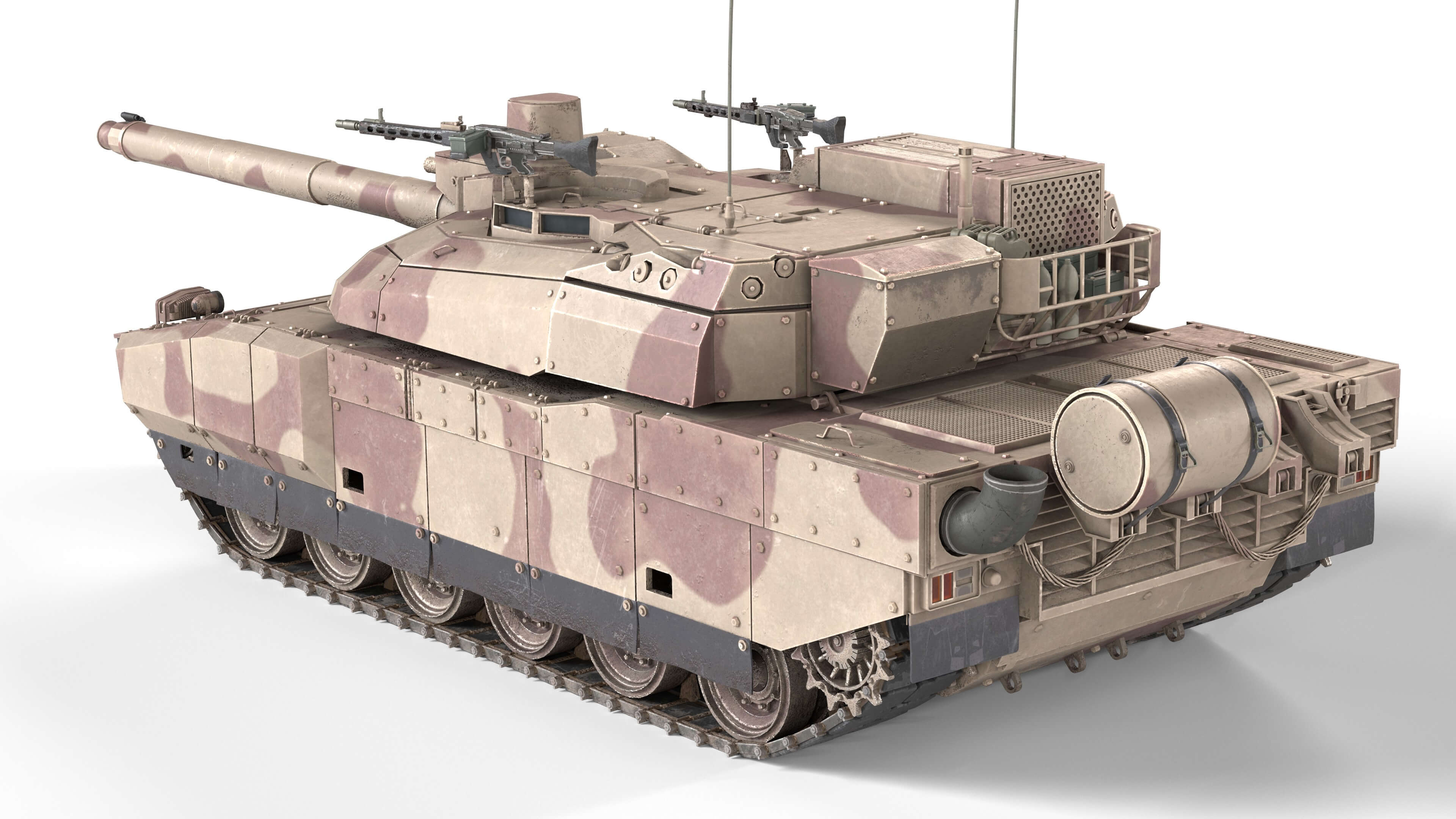 AMX-56 Leclerc Tank 3D Model by 3dstudio