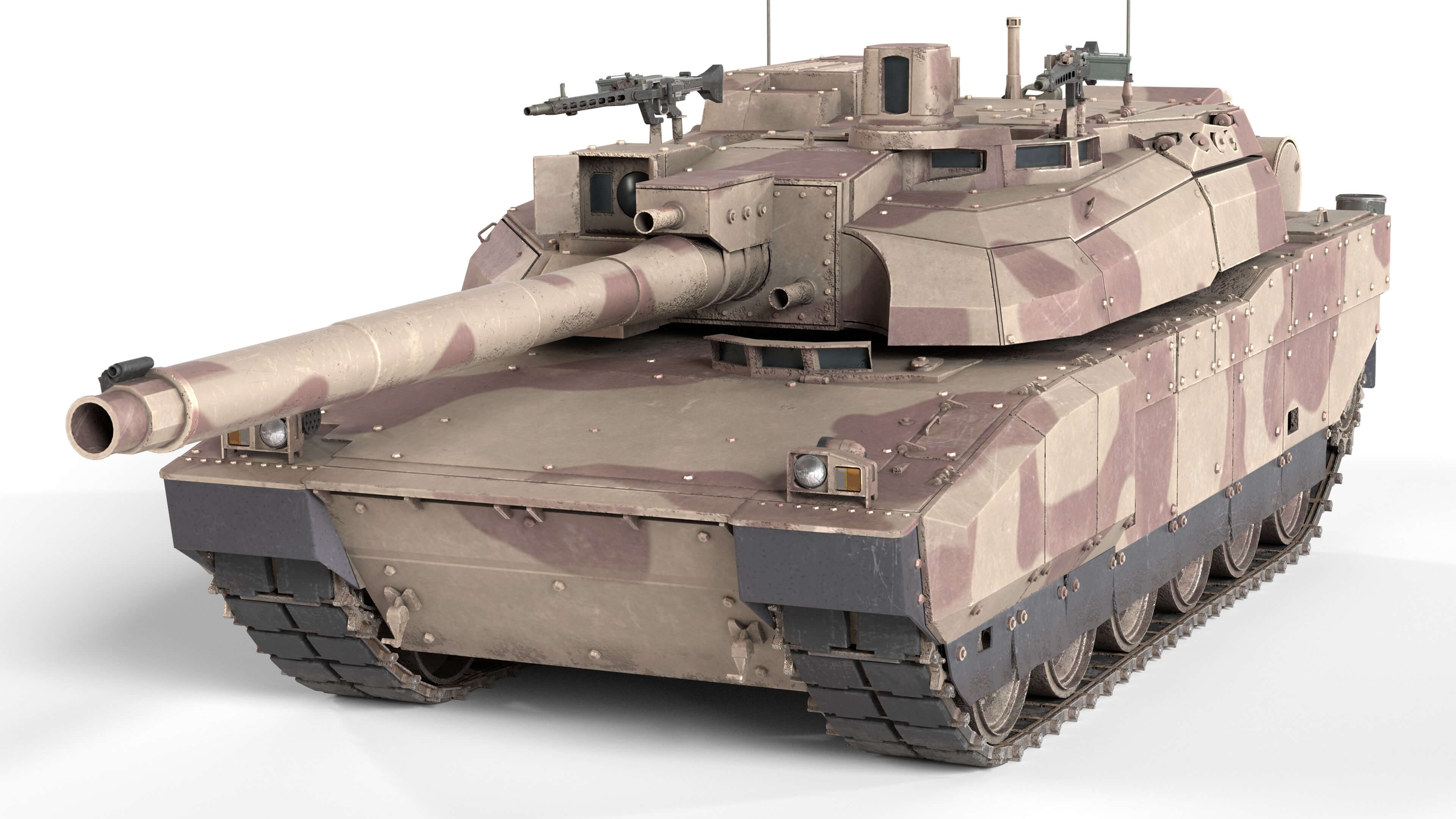 AMX-56 Leclerc Tank 3D Model by 3dstudio