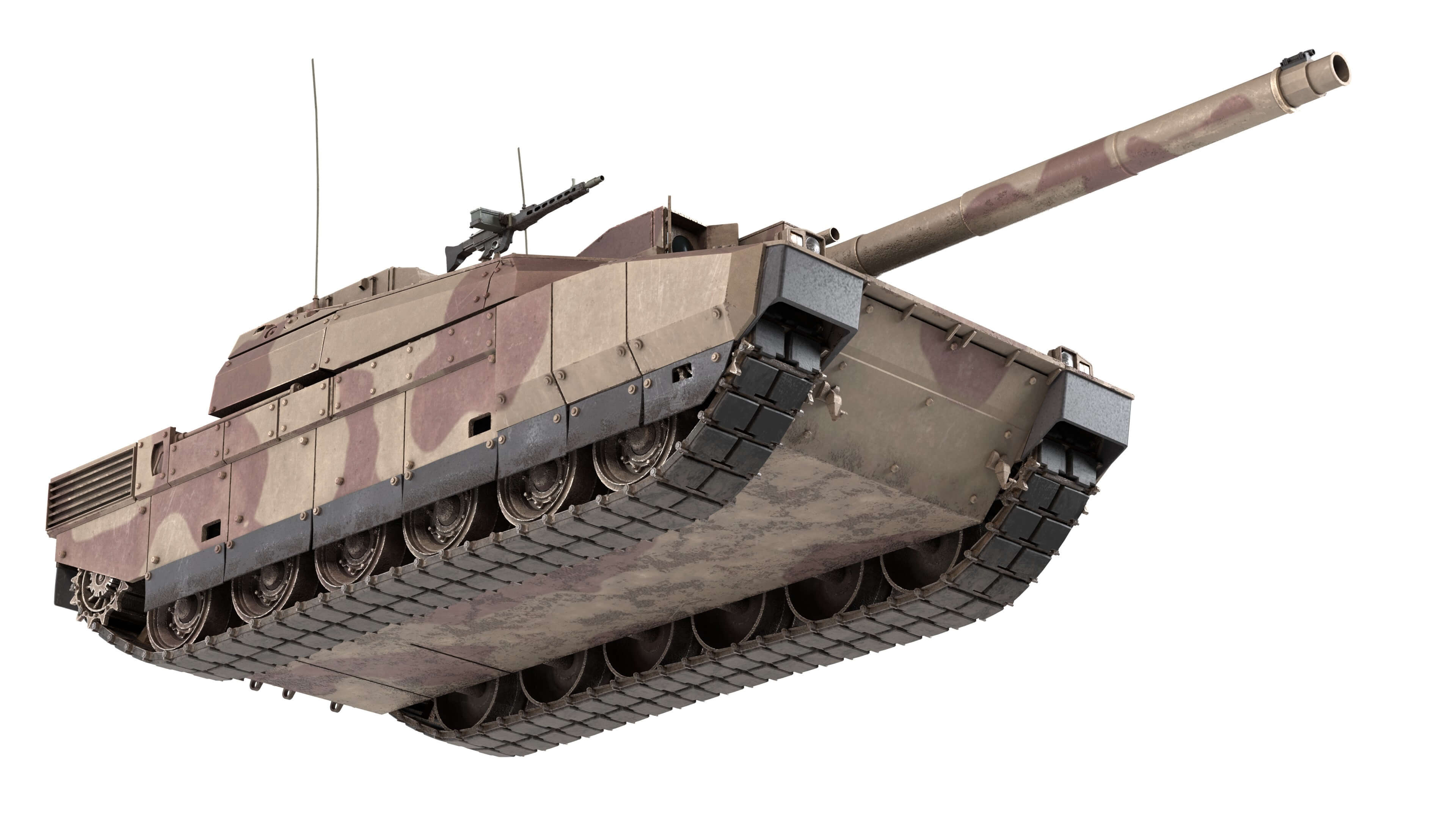 AMX-56 Leclerc Tank 3D Model by 3dstudio