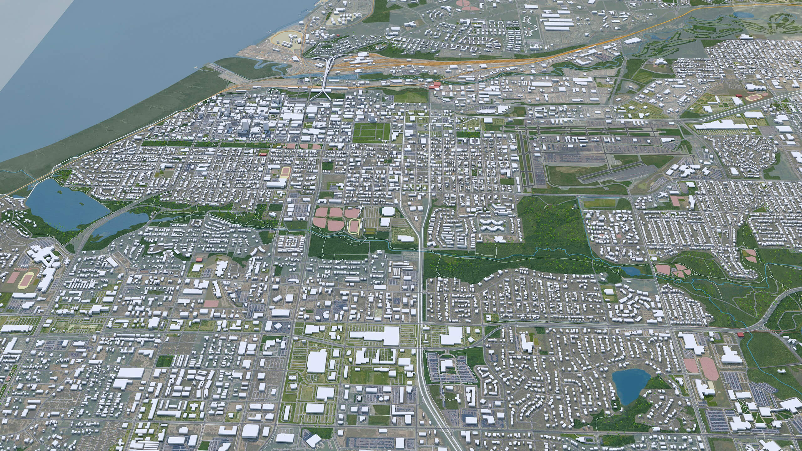 Anchorage Alaska 220km - 3D Model by 3dstudio
