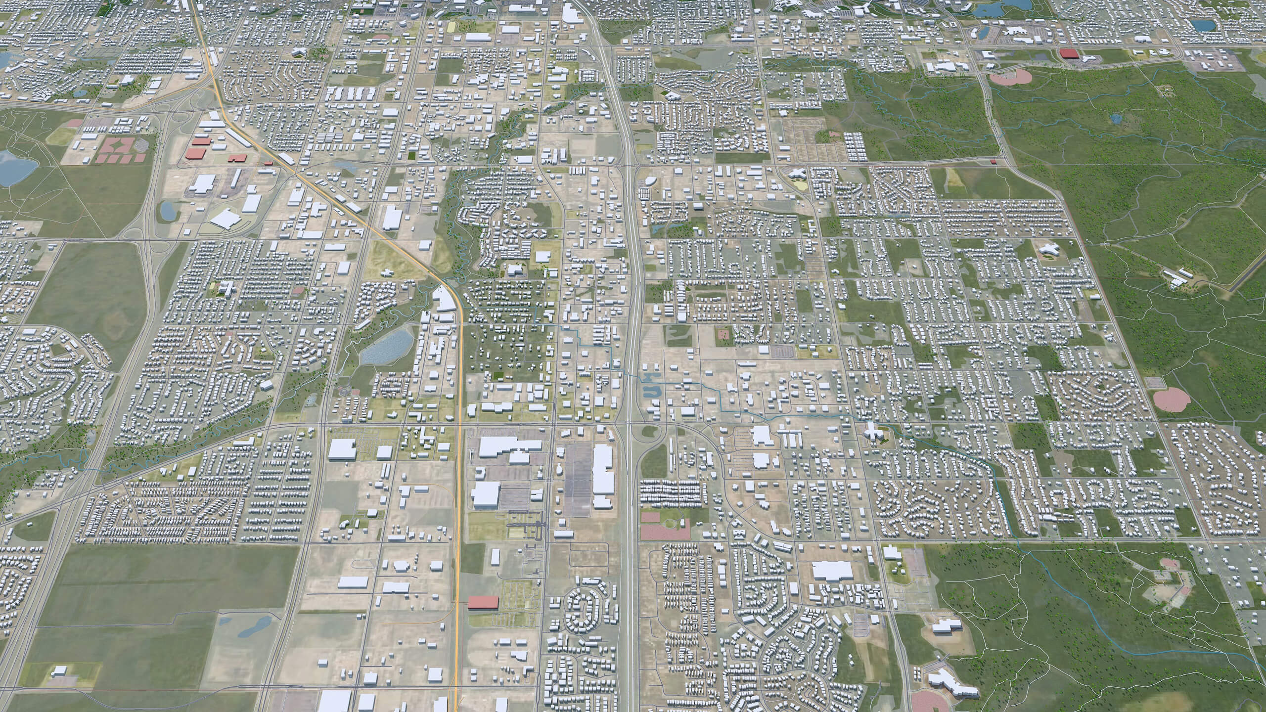 Anchorage Alaska 220km - 3D Model by 3dstudio