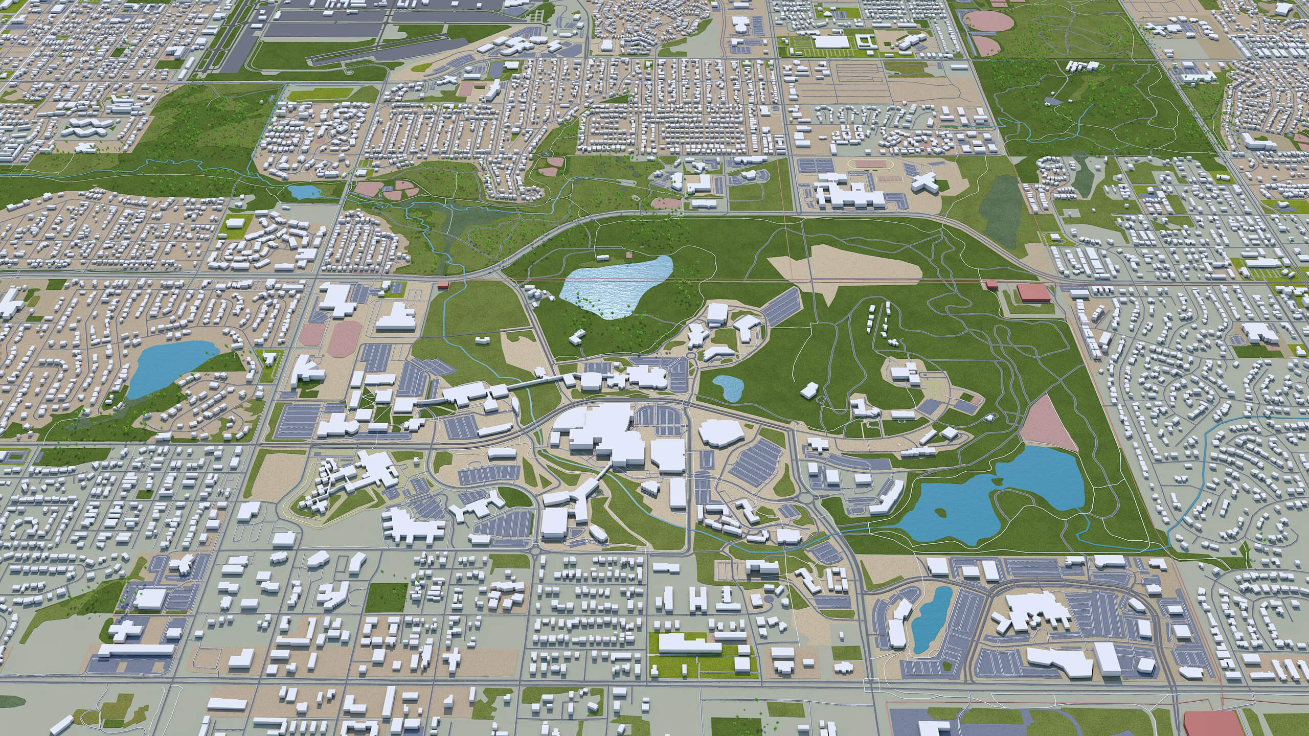 Anchorage Alaska 220km - 3D Model by 3dstudio
