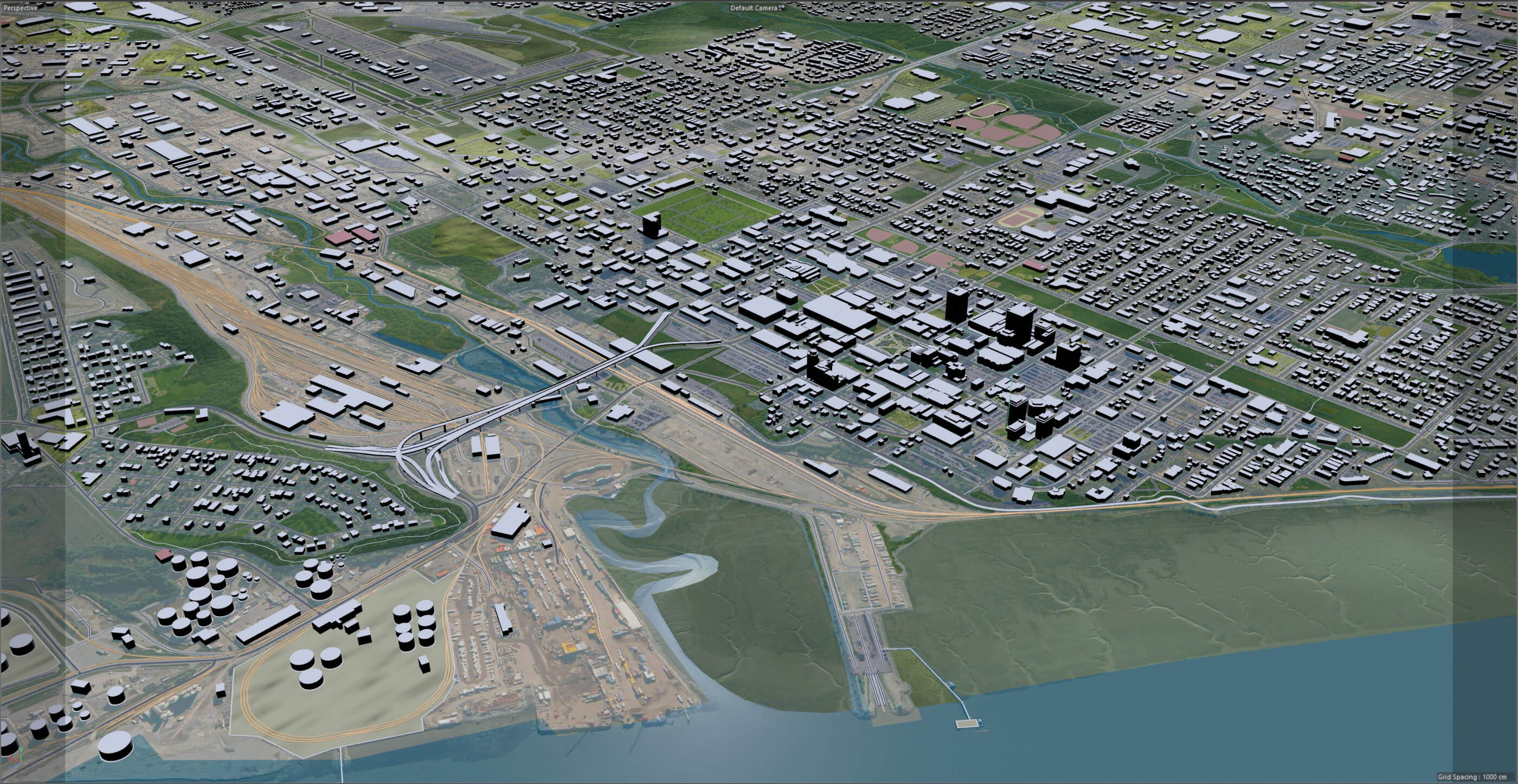 Anchorage Alaska 220km - 3D Model by 3dstudio