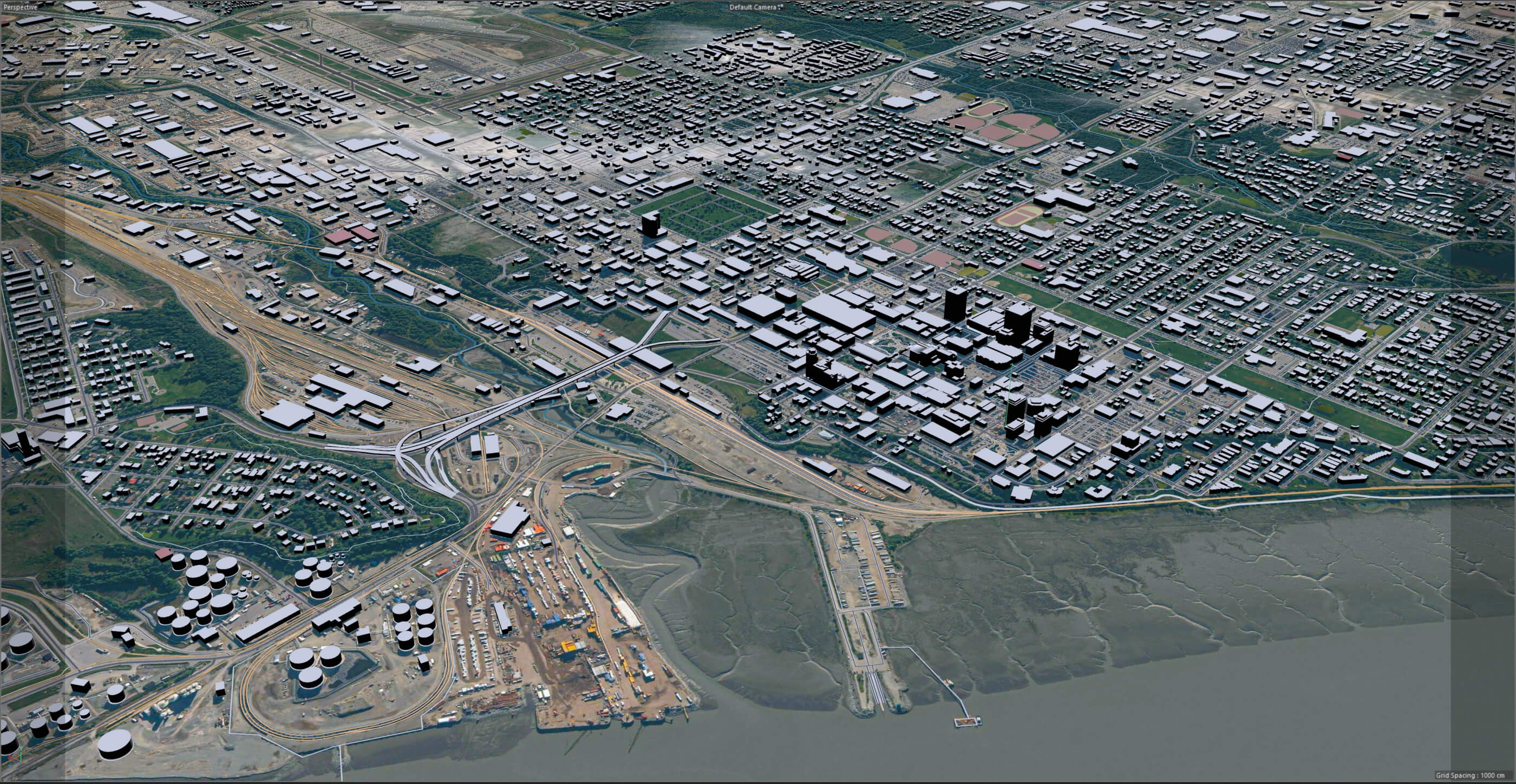 Anchorage Alaska 220km - 3D Model by 3dstudio