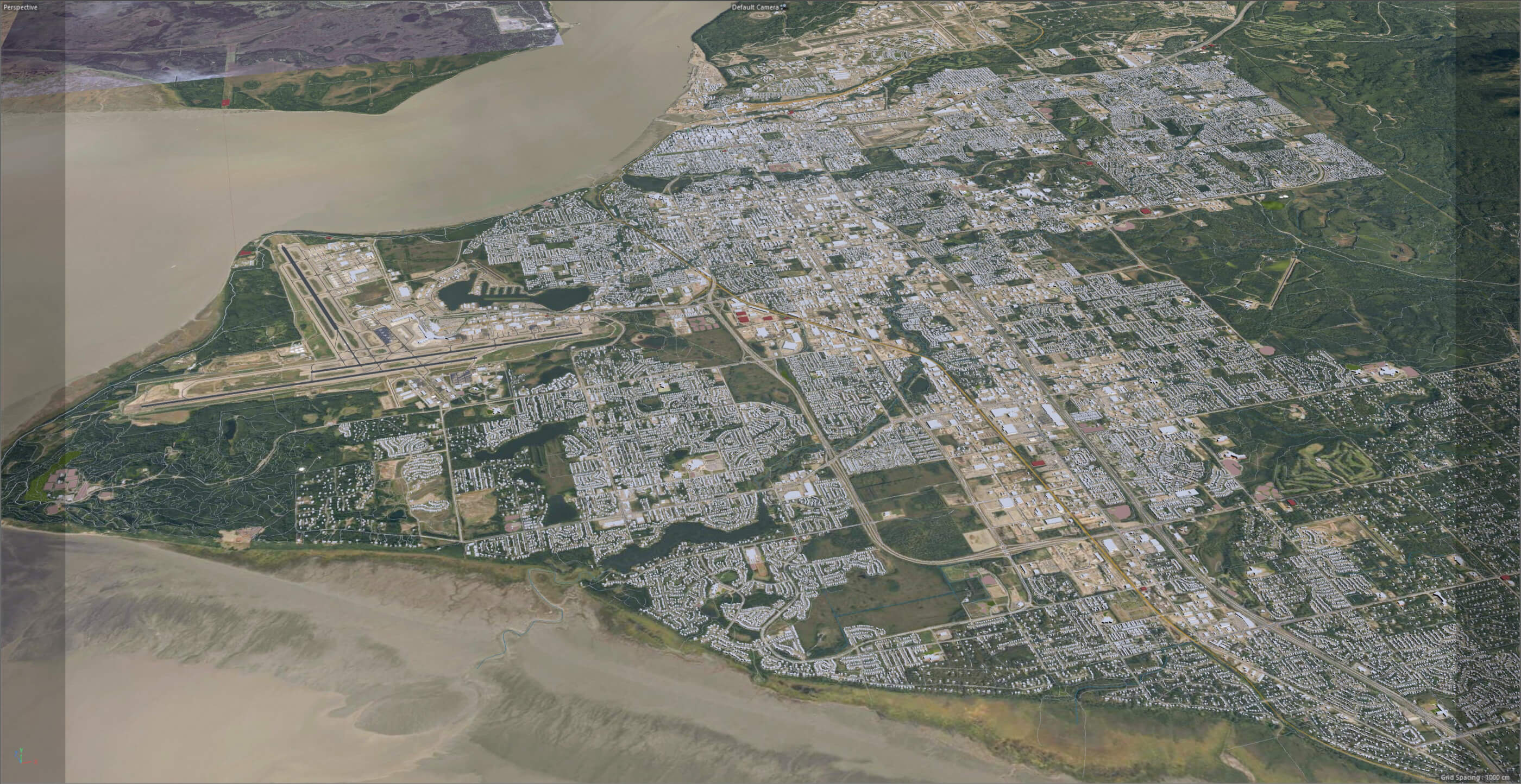 Anchorage Alaska 220km - 3D Model by 3dstudio