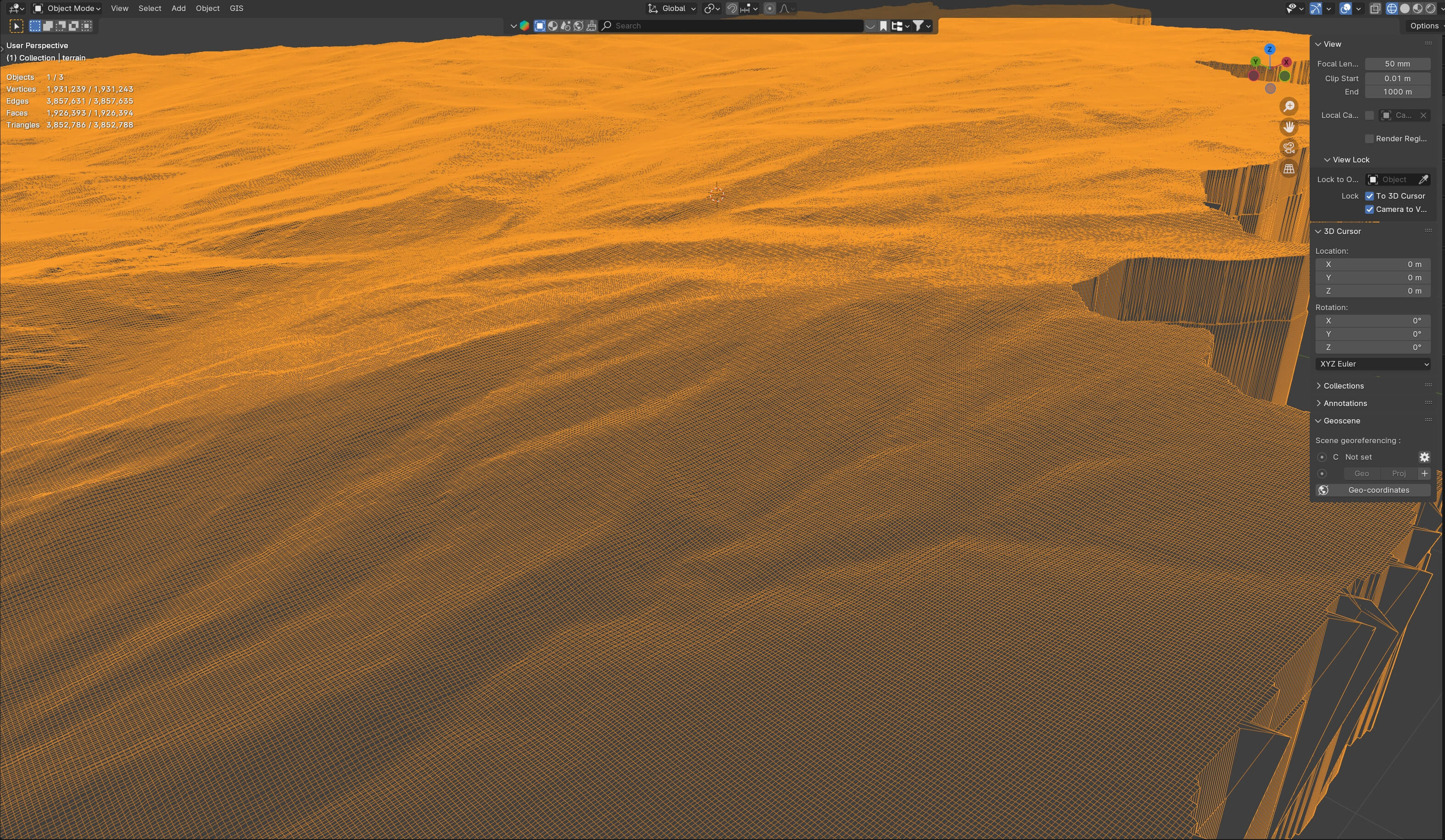 Andorra Terrain Map - 3D Model by 3dstudio