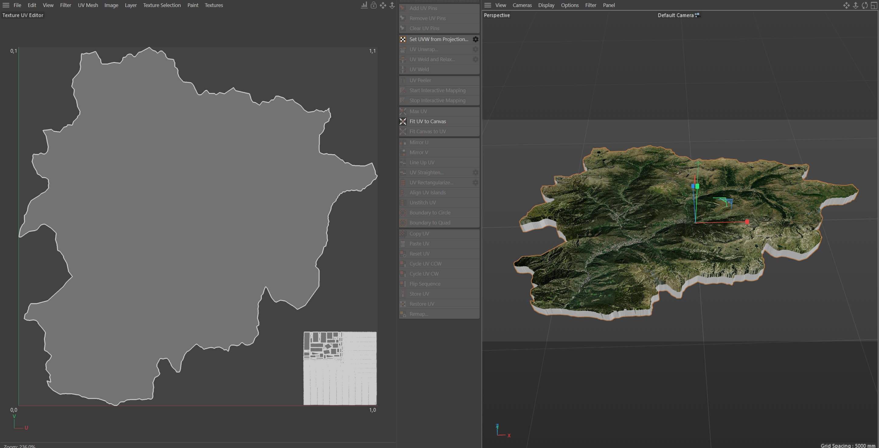 Andorra Terrain Map - 3D Model by 3dstudio