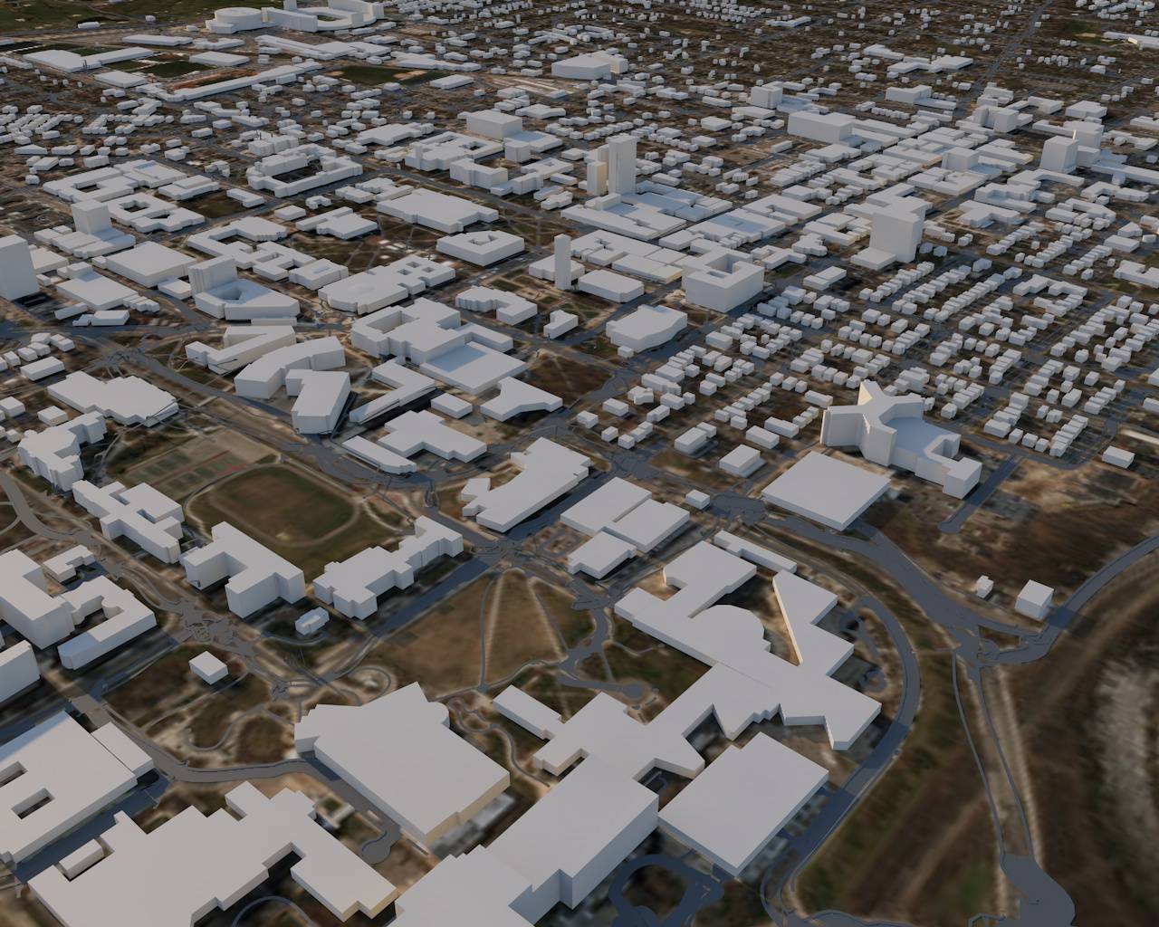 Ann Arbor Michigan - 3D Model by 3dstudio