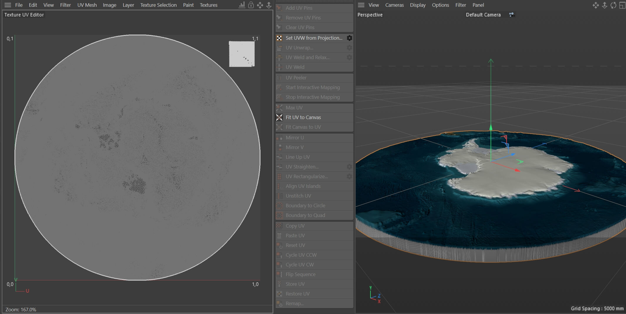 Antarctica Terrain Map - 3D Model by 3dstudio