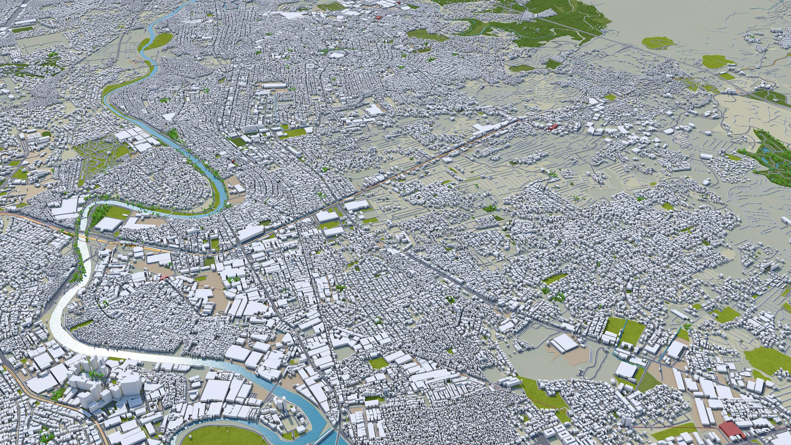 Antipolo City Rizal Philippines 3D Model 30km by 3dstudio