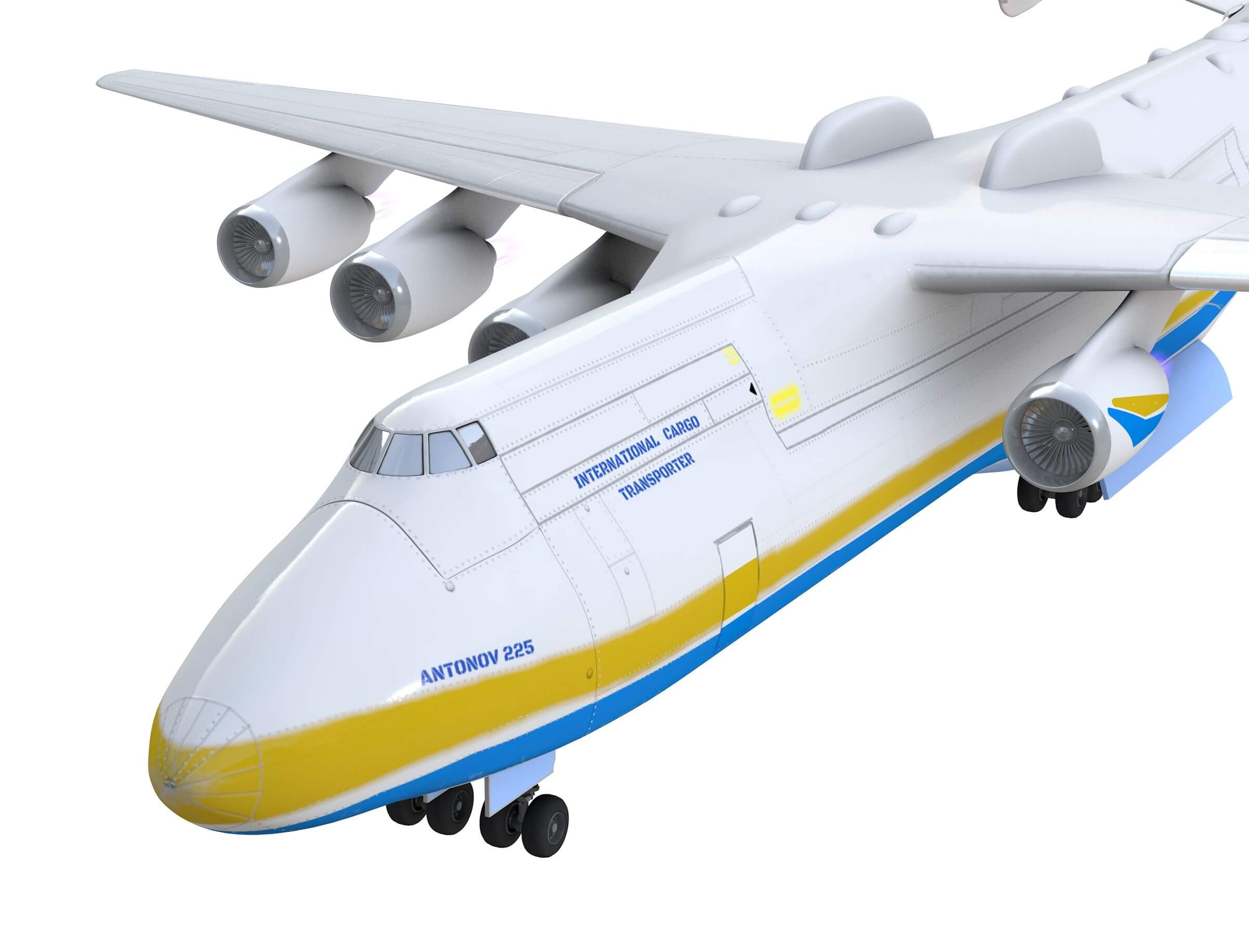 Antonov AN 225 Mriya - 3D Model by 3dstudio