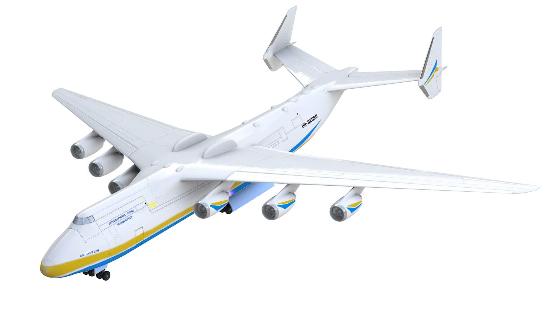 Antonov AN 225 Mriya - 3D Model by 3dstudio