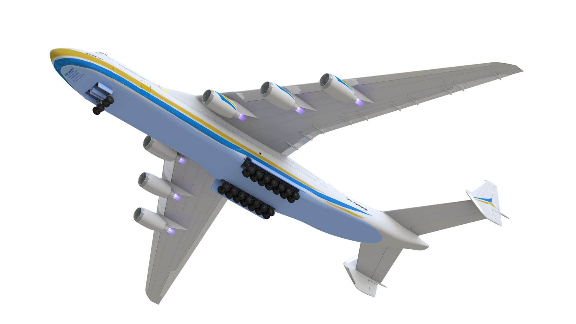 Antonov AN 225 Mriya - 3D Model by 3dstudio