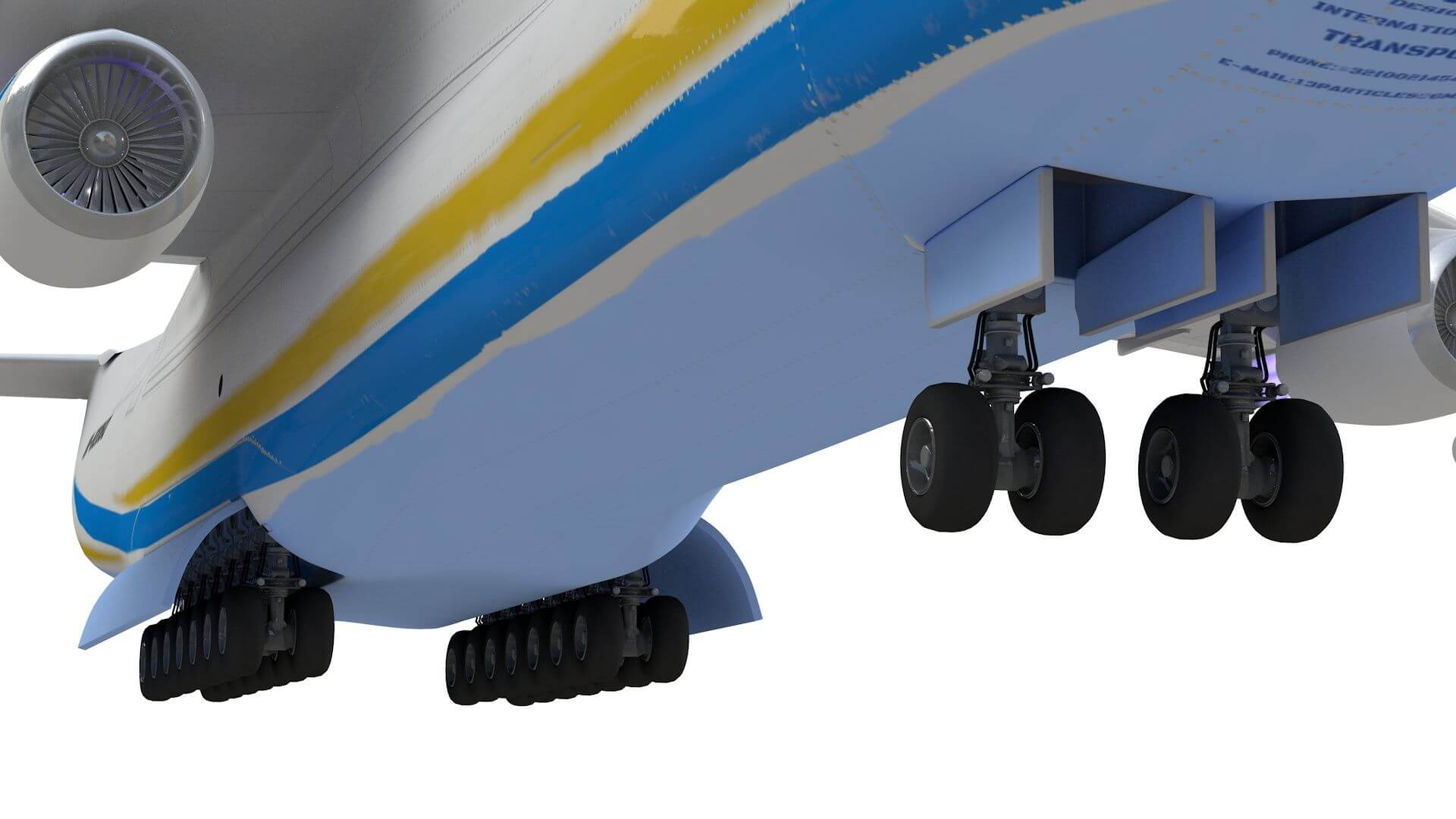 Antonov AN 225 Mriya - 3D Model by 3dstudio