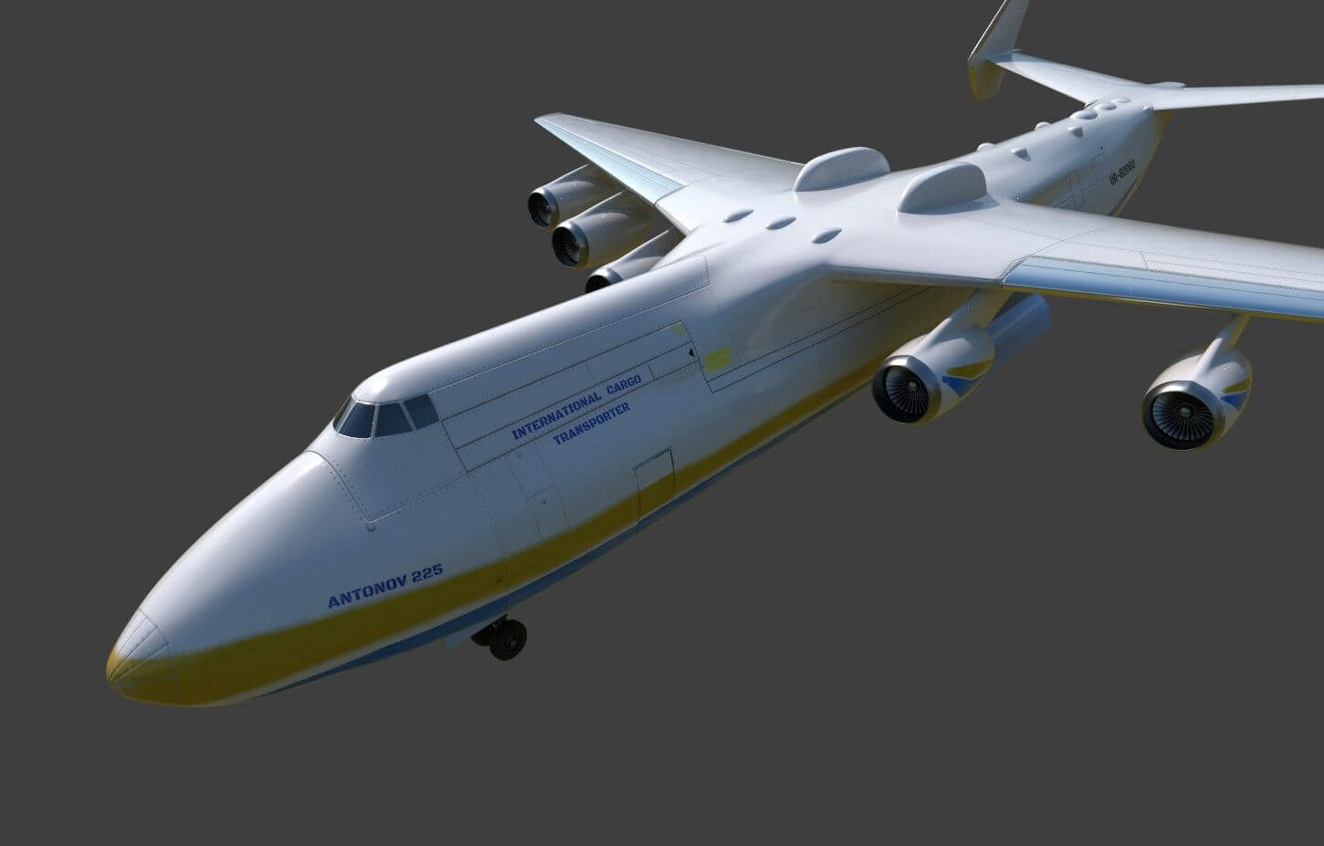 Antonov AN 225 Mriya - 3D Model by 3dstudio