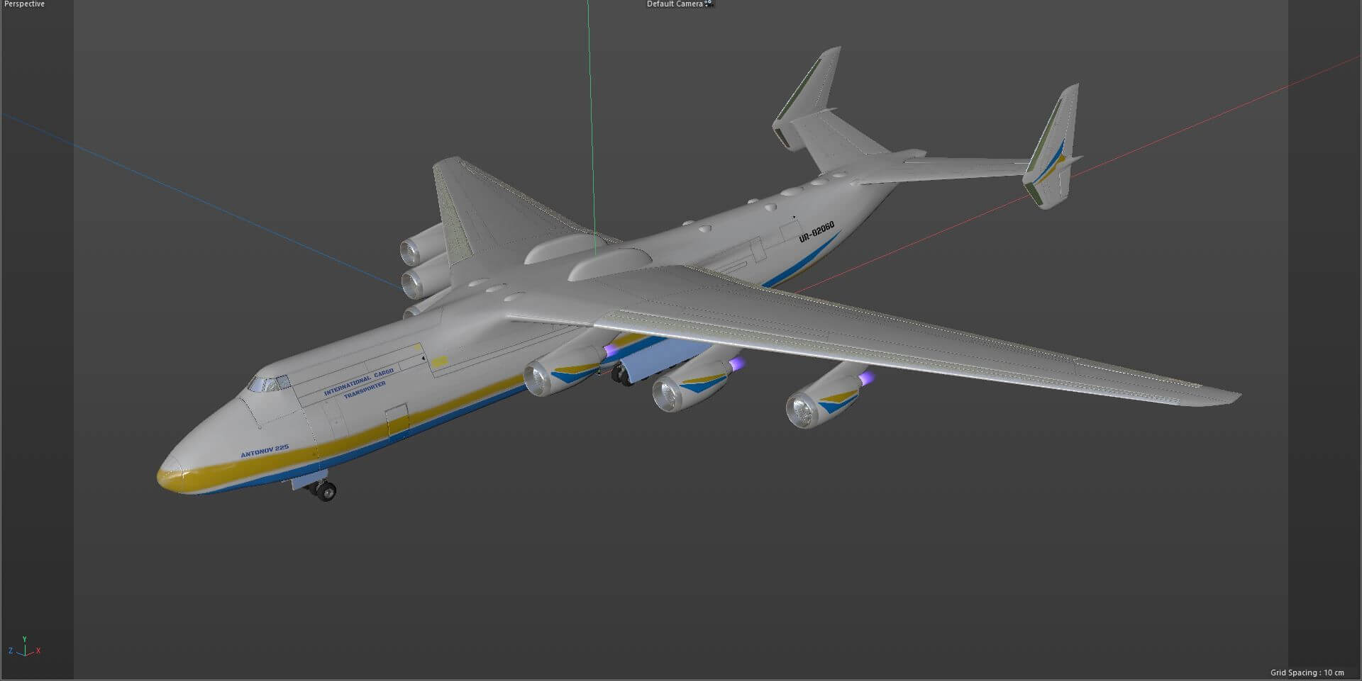 Antonov AN 225 Mriya - 3D Model by 3dstudio
