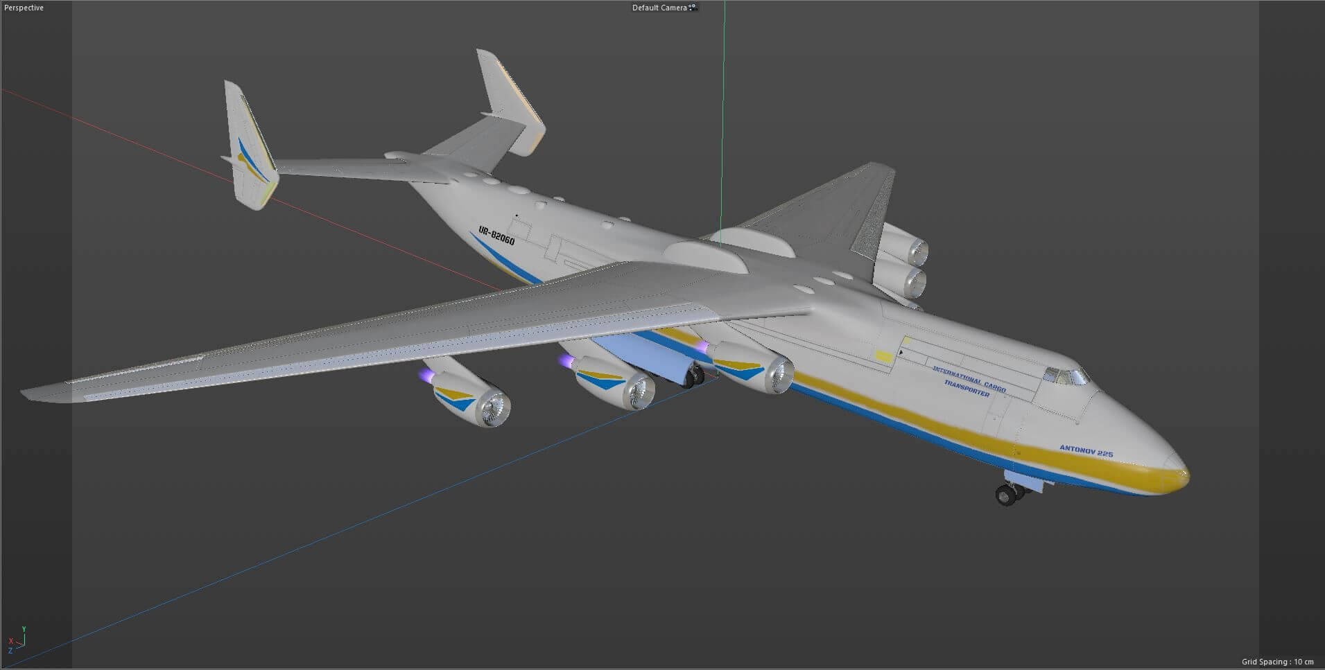 Antonov AN 225 Mriya - 3D Model by 3dstudio
